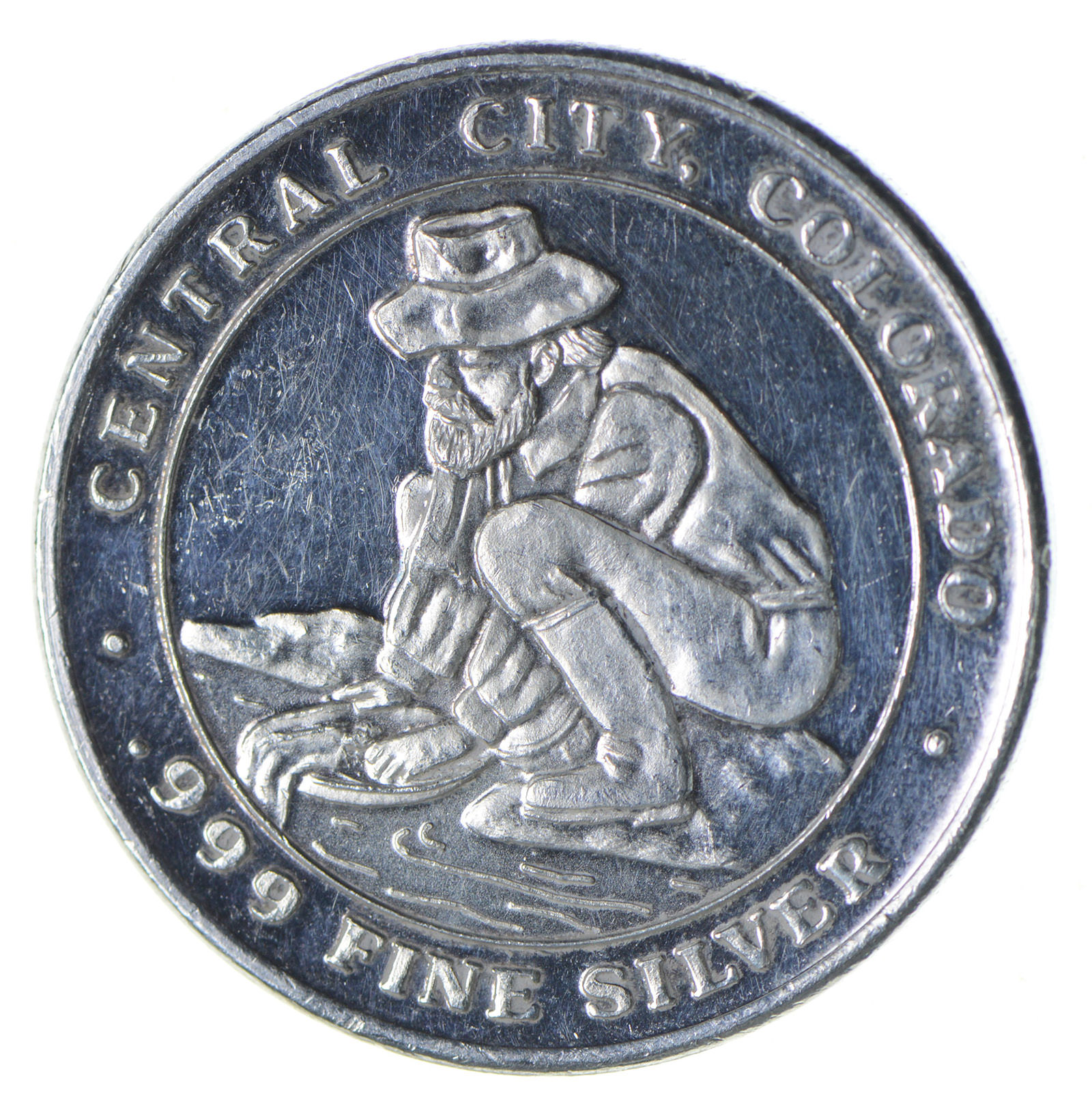 Central City Colorado 24.4 Grams .999 Fine Silver Casino Token ...