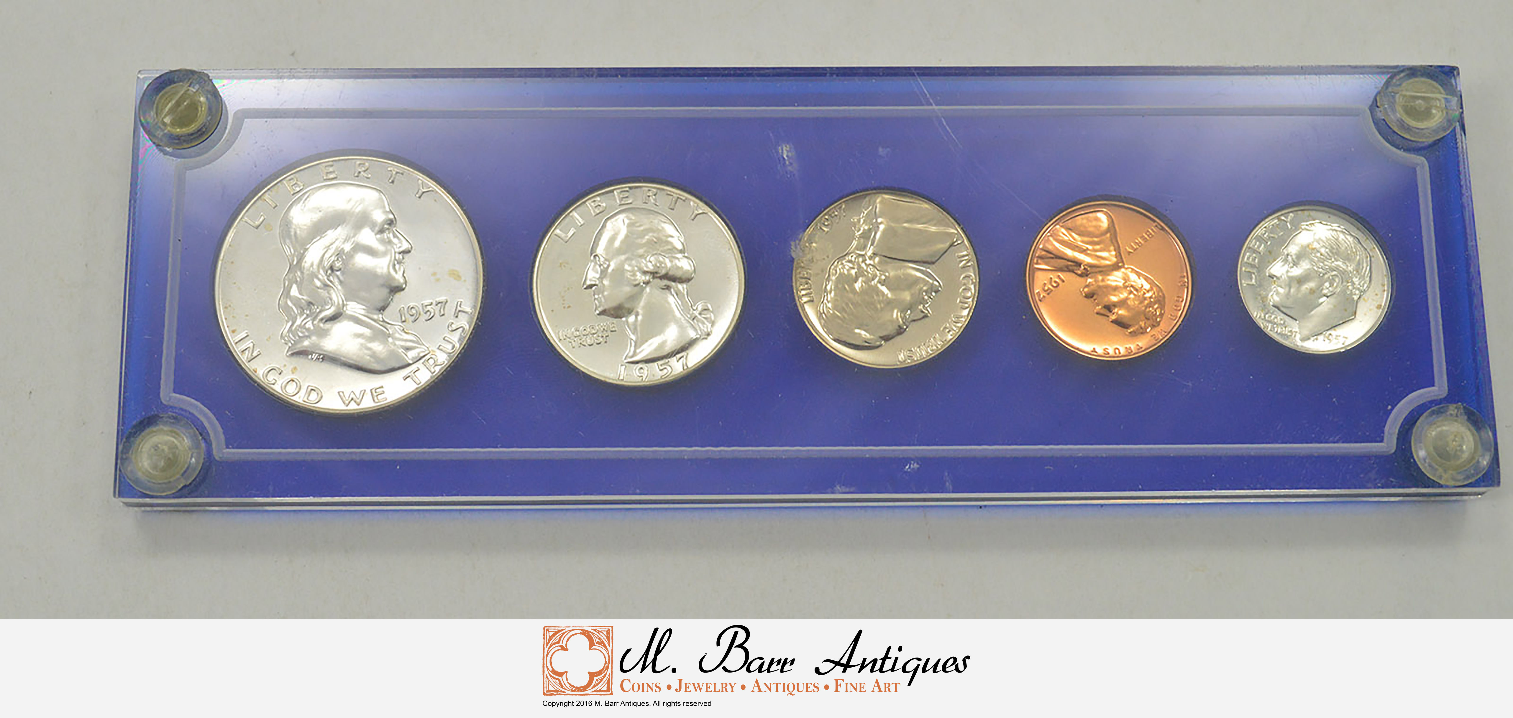 Choice Unc - 1957 - Mint State Coin Set Stunning! | Property Room