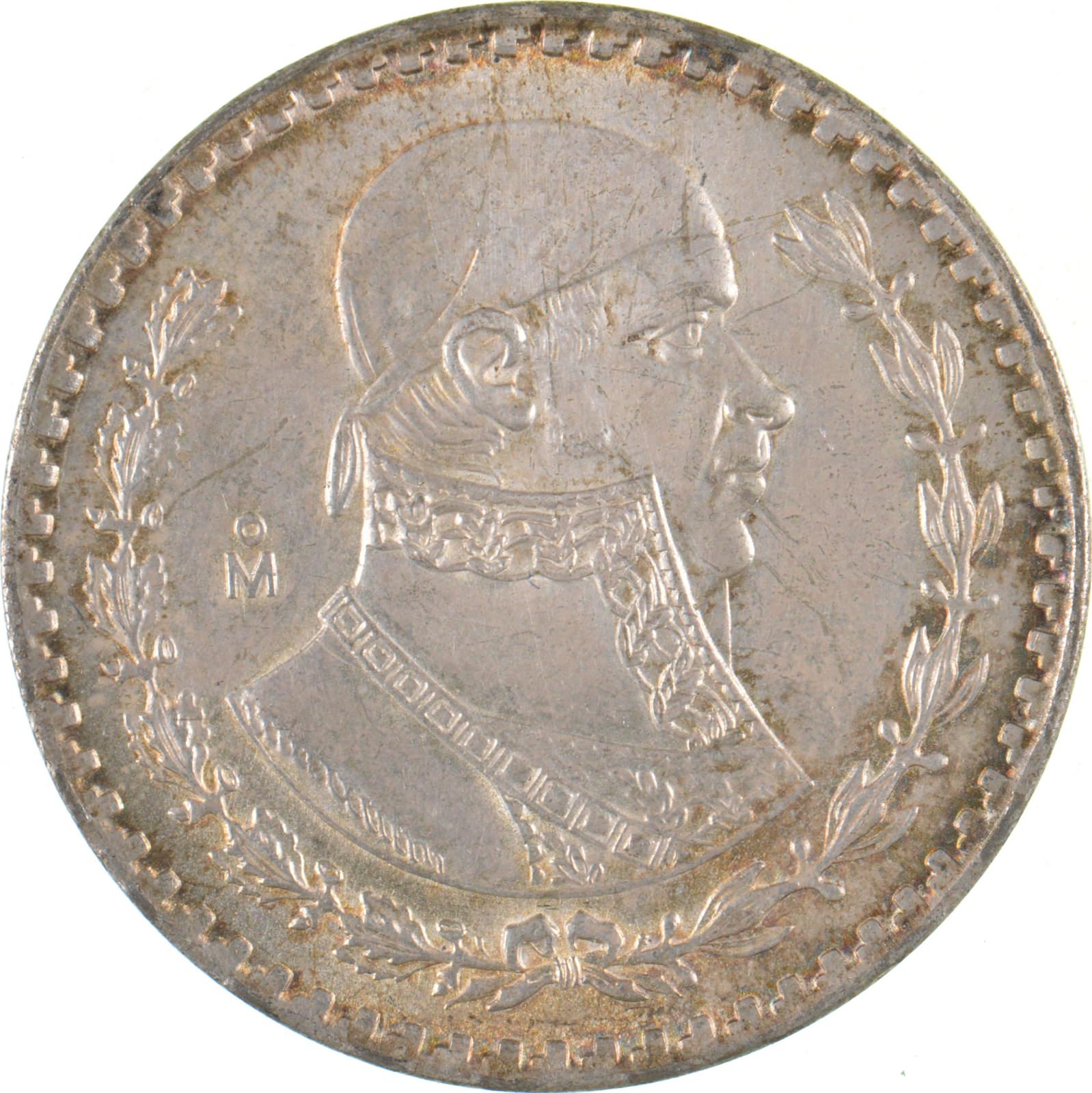 Choice Uncirculated - 1962 Mexico Mexican Un Peso Silver Coin - LARGE ...