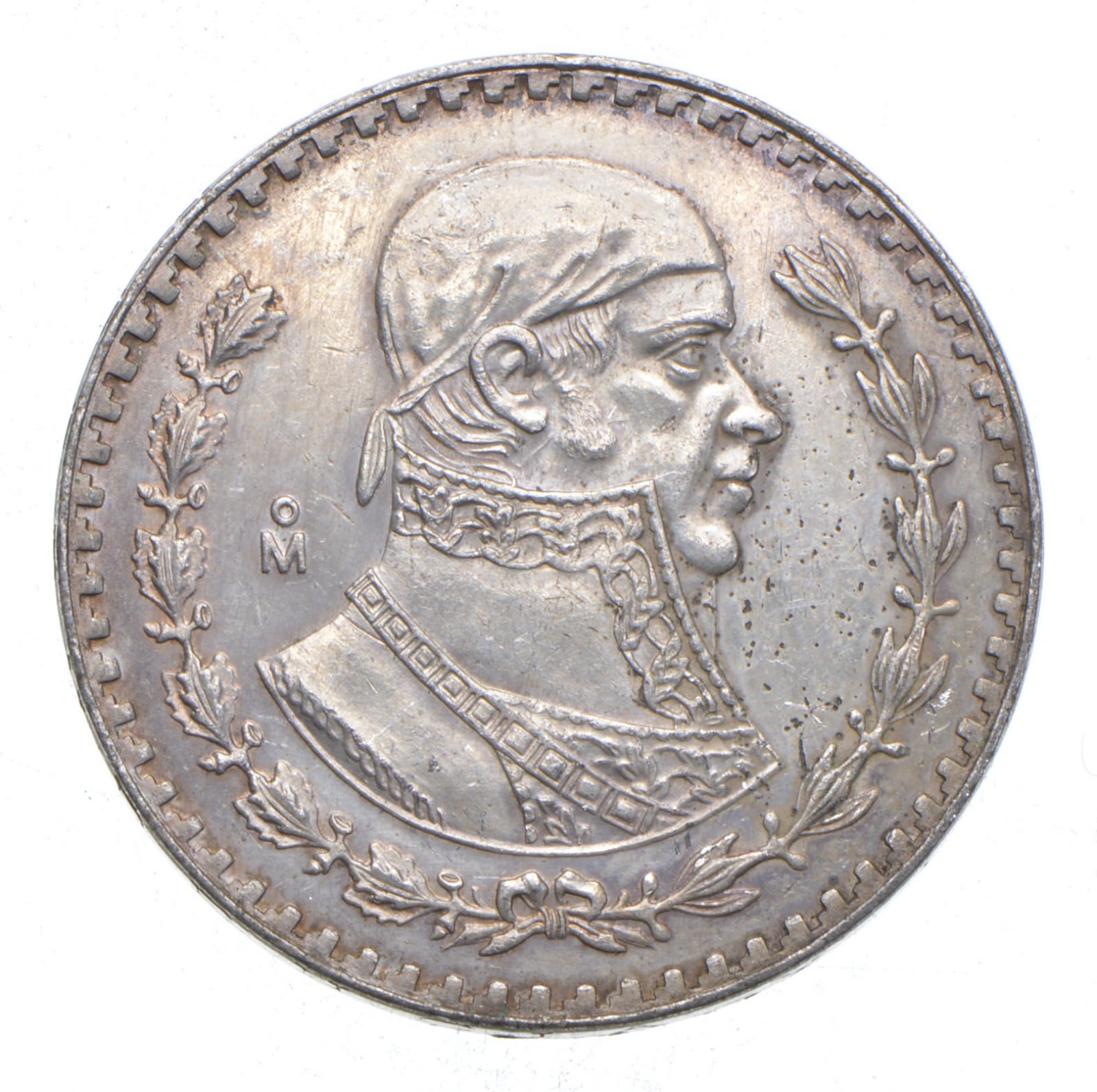 Choice Uncirculated - 1966 Mexico Mexican Un Peso Silver Coin - LARGE ...
