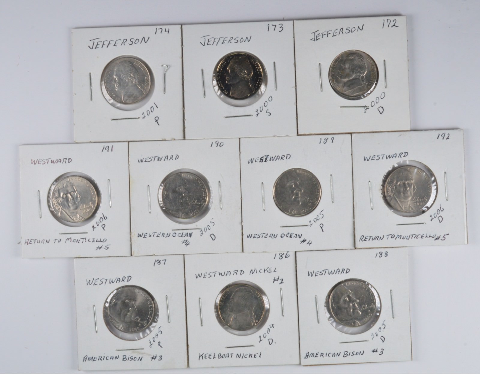 Coin Lot of 10 Jefferson Nickel - Great Collection! | Property Room