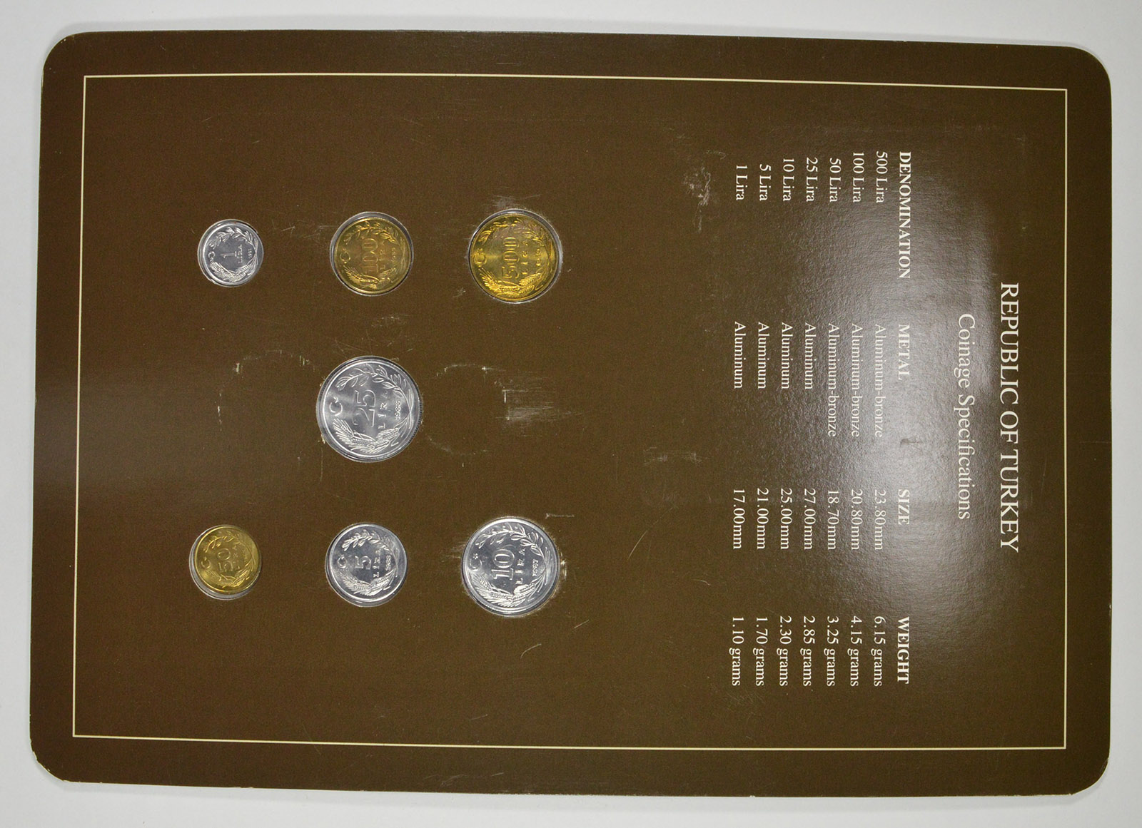 Coin Sets of All Nations - Republic of Turkey - Stamp & Coin Set ...