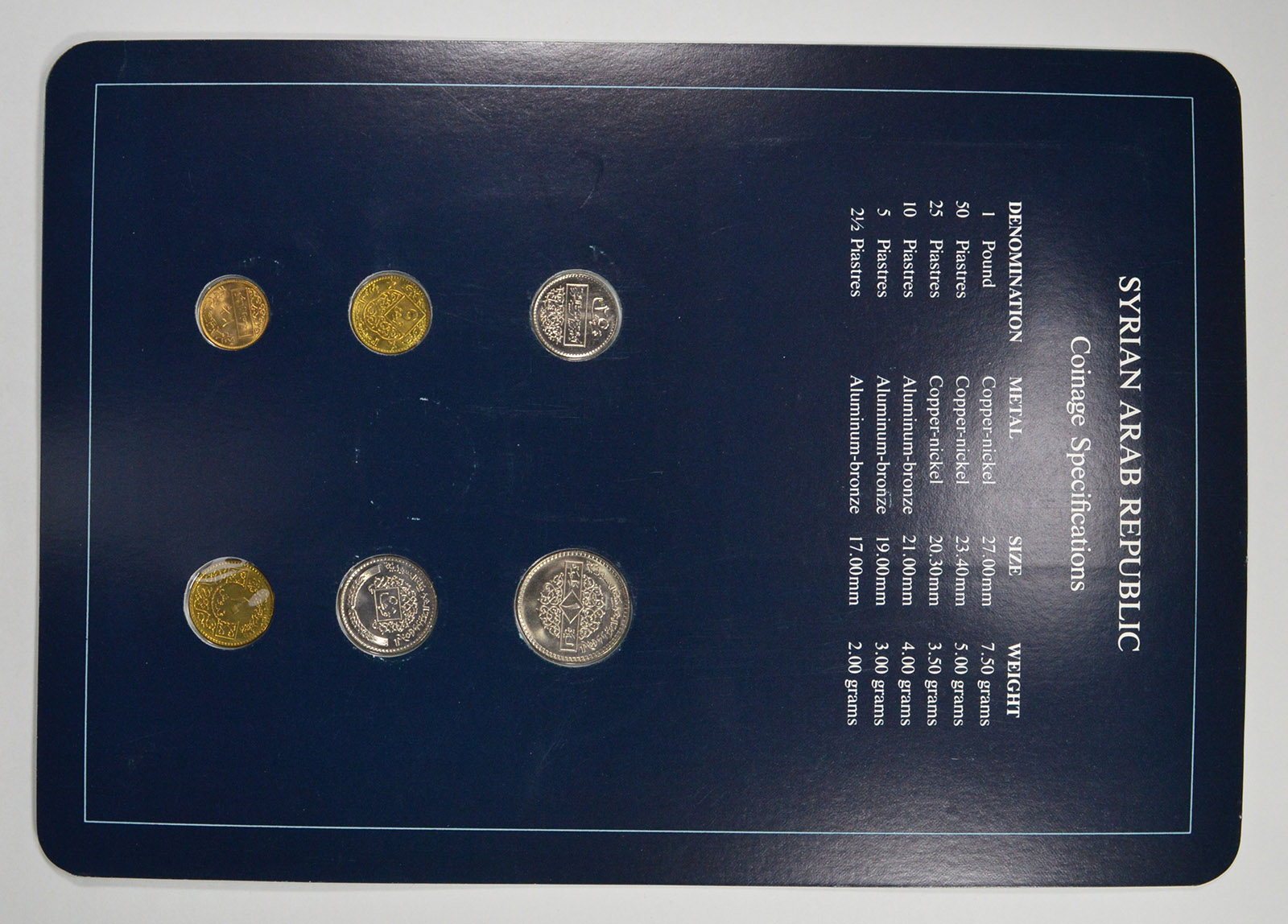 Coin Sets of All Nations - Syrian Arab Republic - Stamp & Coin Set ...