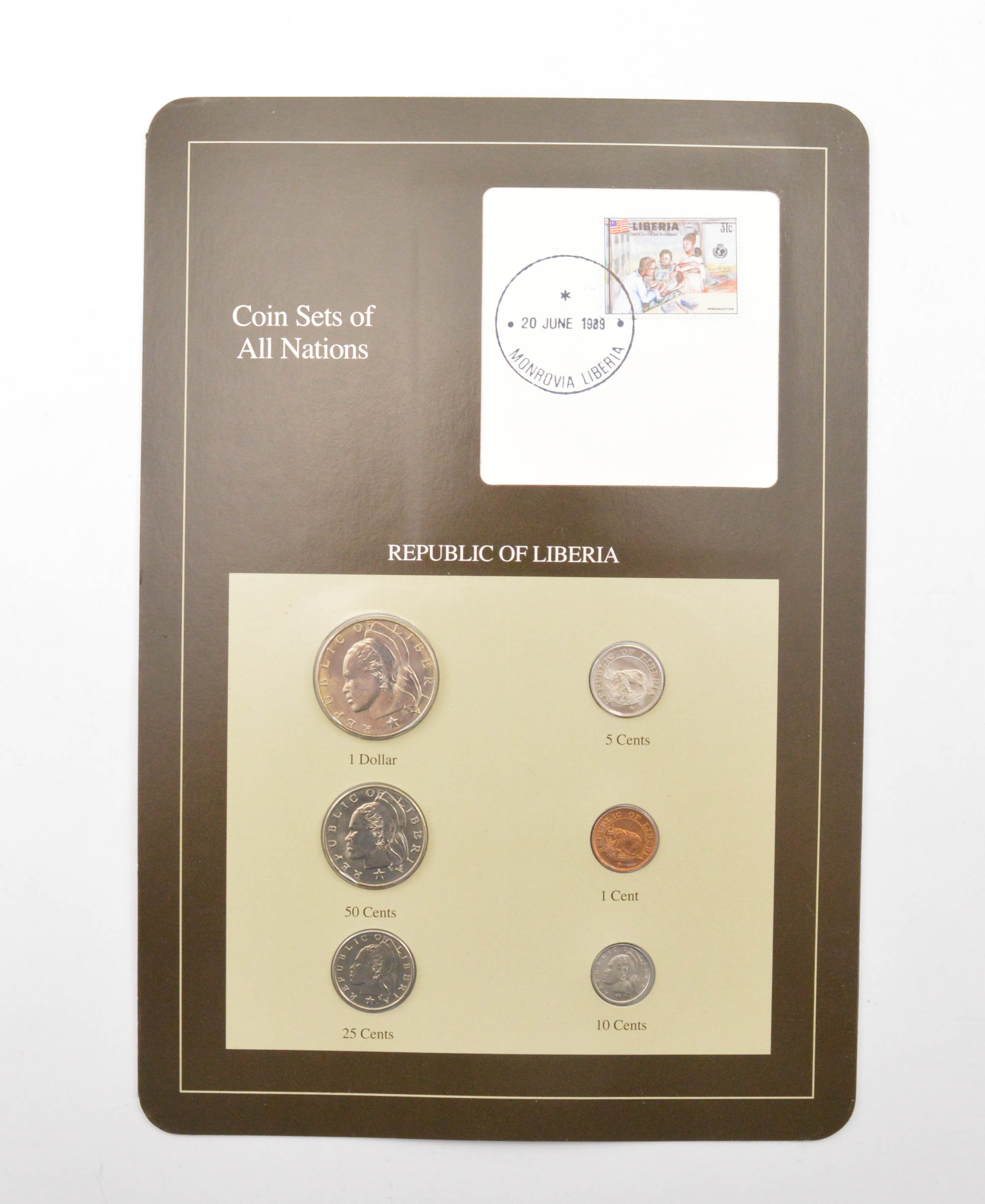Coin Sets of All Nations - Uncirculated Coin Set - Republic Of Liberia ...
