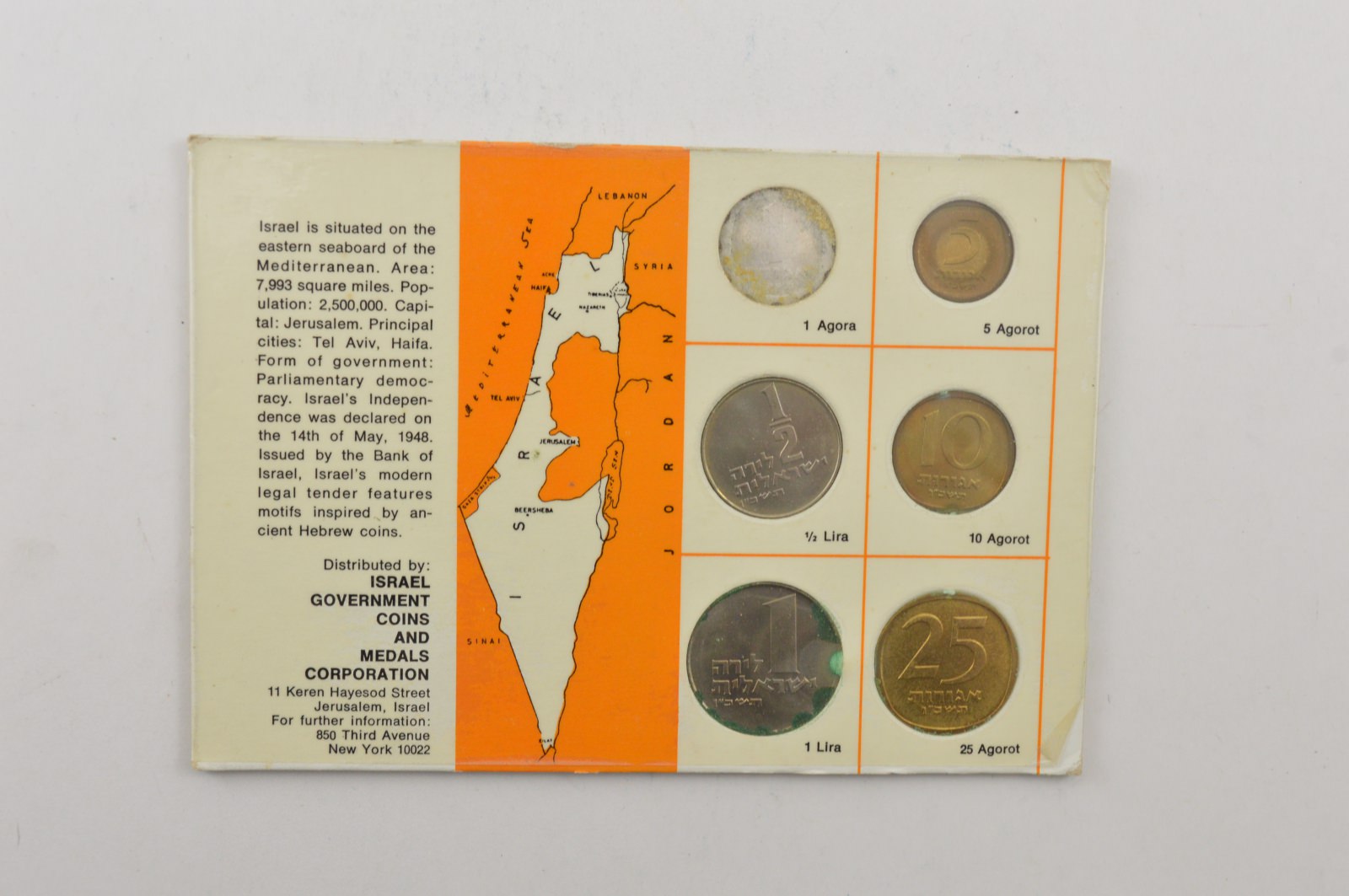 Coins Of Israel - Proof Like Issues - Tel Aviv Mint - World Coin Set ...