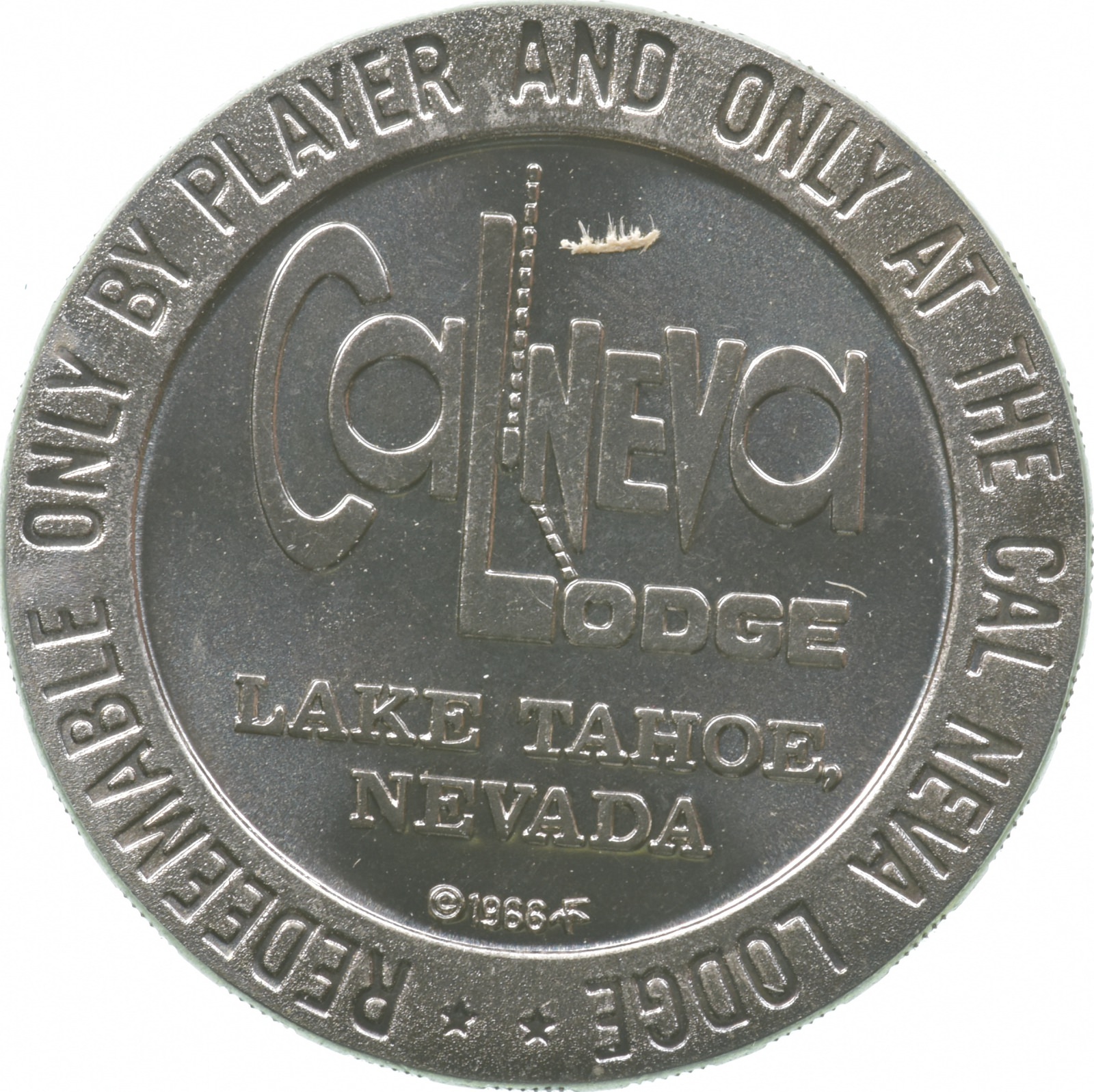 Collectible $1 Cal Neva Lodge Casino Souvenir Chip 1960's Vintage Token ...