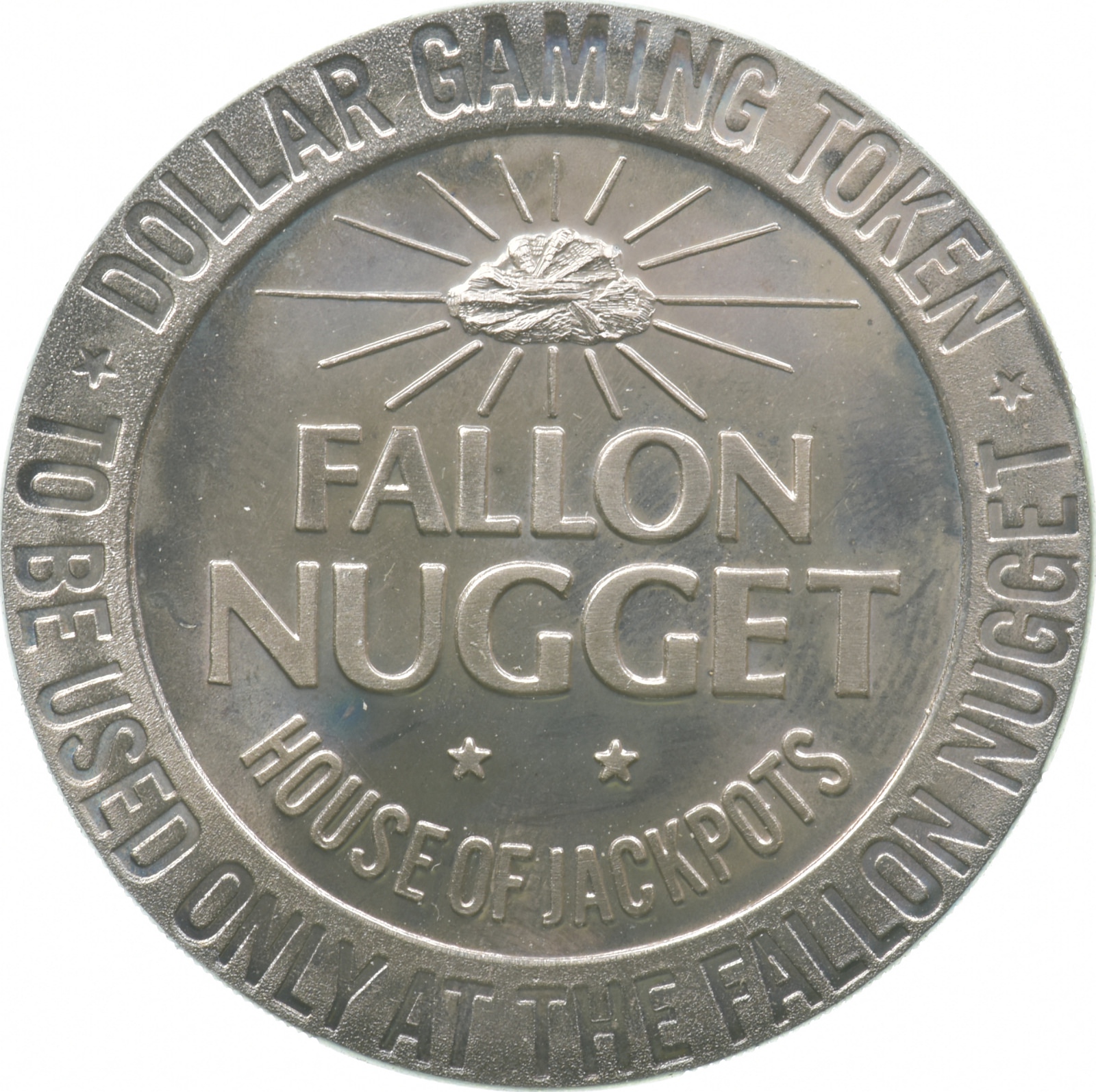 Collectible $1 Fallon Nugget Casino Souvenir Chip 1960's Vintage Token ...