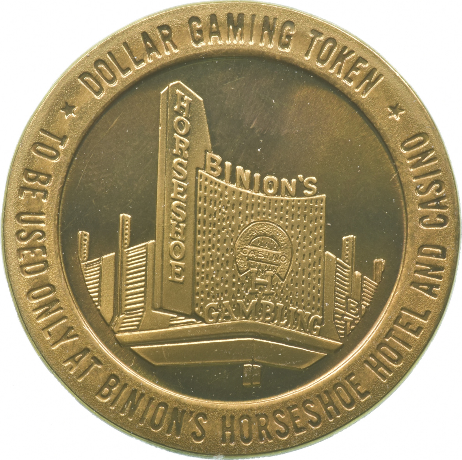 Collectible $1 Horseshoe Hotel Casino Souvenir Chip 1960's Vintage ...