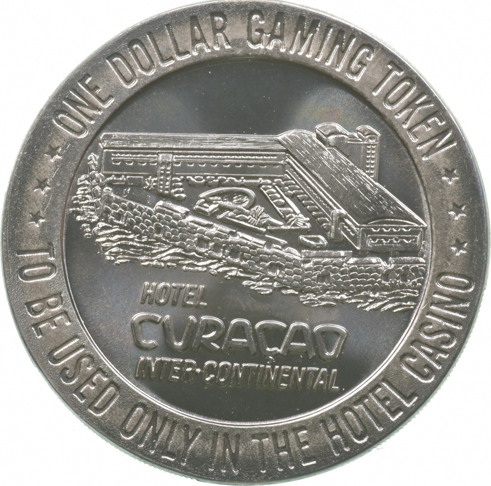 Collectible $1 Hotel Curacao Casino Souvenir Chip 1960's Vintage Token ...