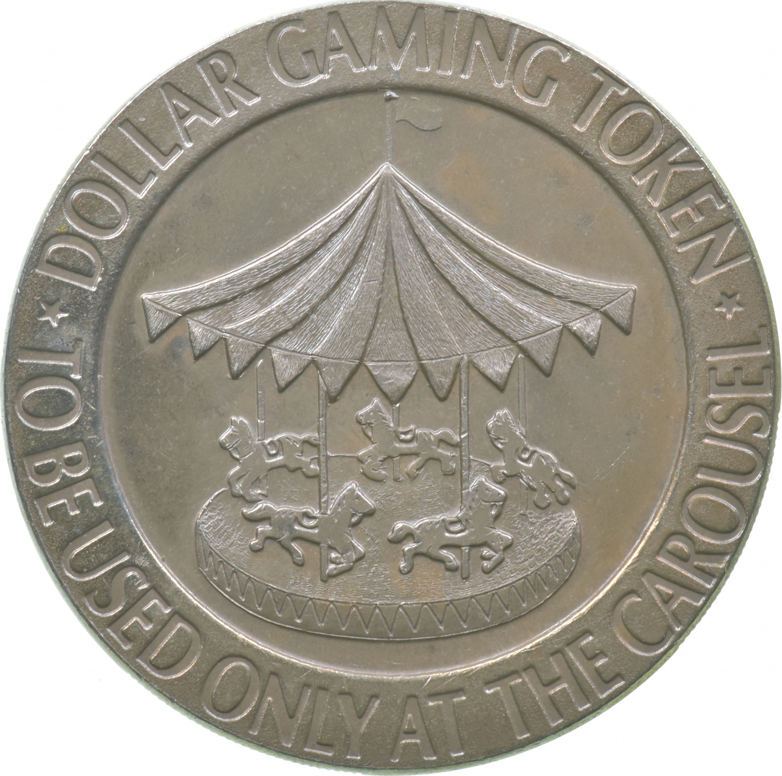 Collectible $1 The Carousel Casino Souvenir Chip 1960's Vintage Token ...