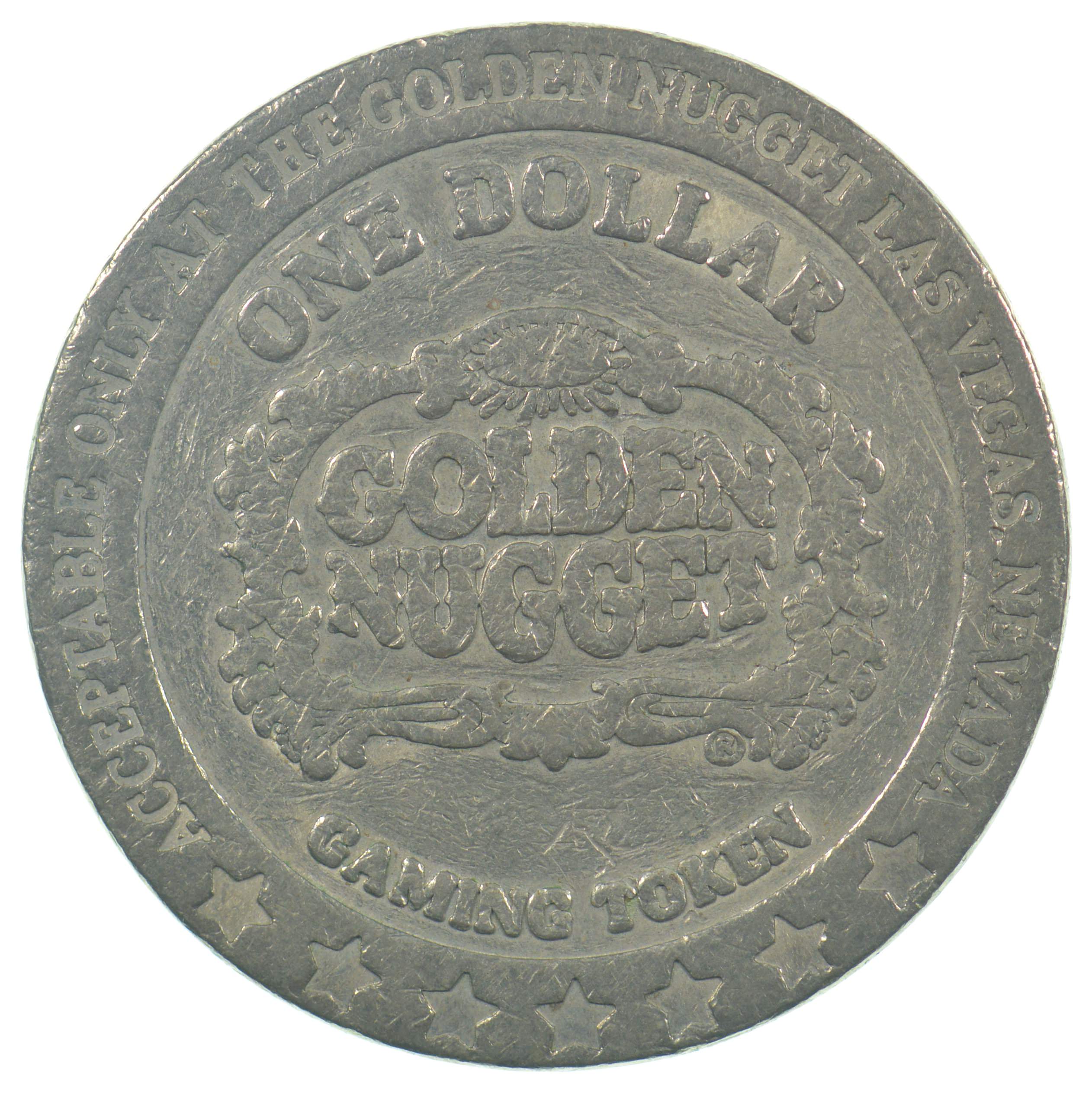 Collectible $1.00 Golden Nugget Casino Souvenir Token/Chip | Property Room