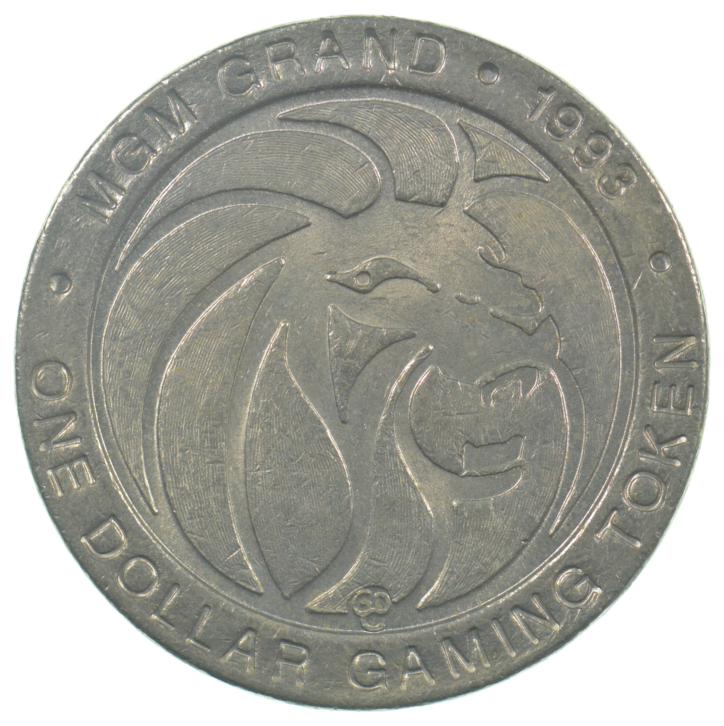 Collectible $1.00 MGM Grand Casino Souvenir Token/Chip | Property Room