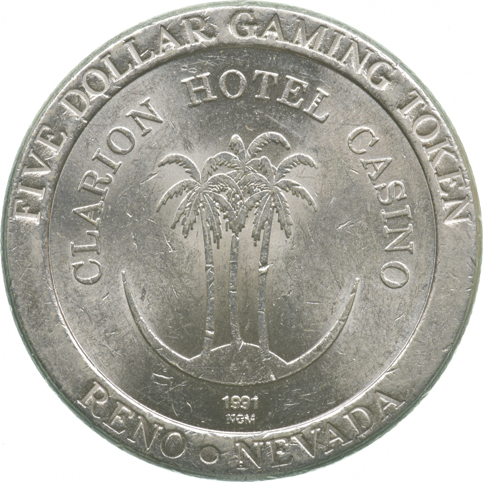 Collectible $5 Clarion Hotel Casino Souvenir Chip Token | Property Room