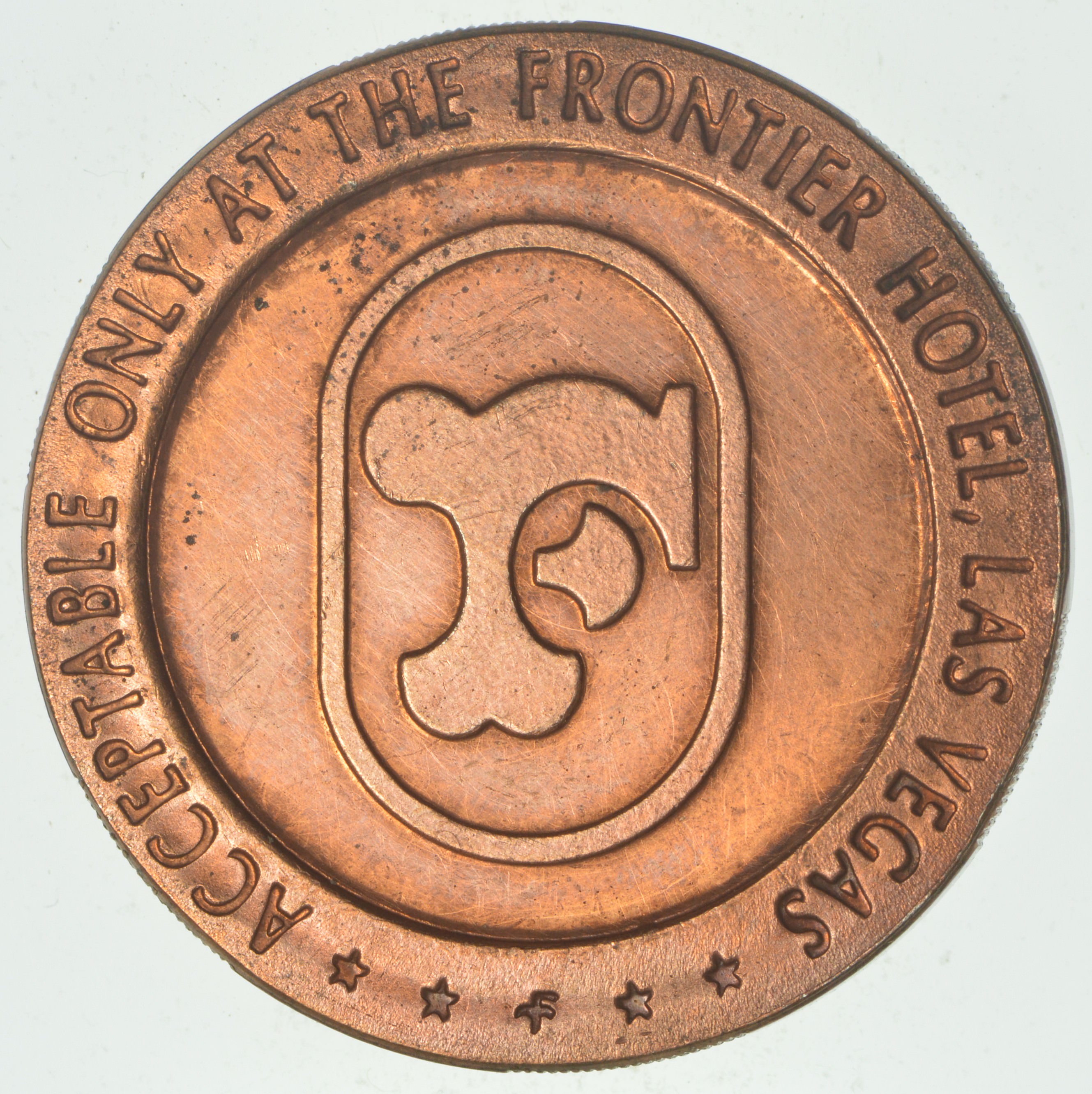 Collectible Frontier Hotel Casino Souvenir Token/Chip | Property Room