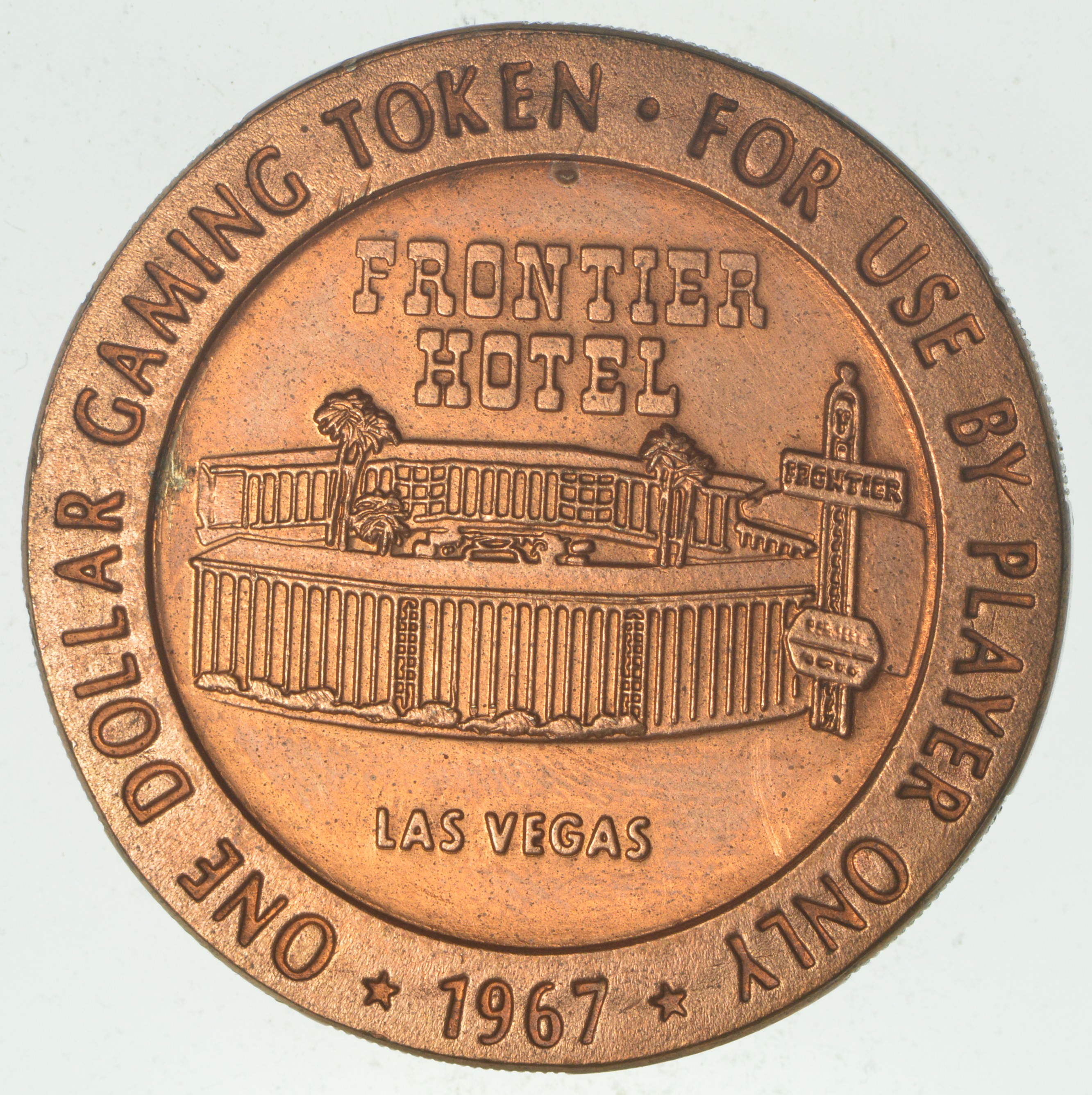Collectible Frontier Hotel Casino Souvenir Token/Chip | Property Room