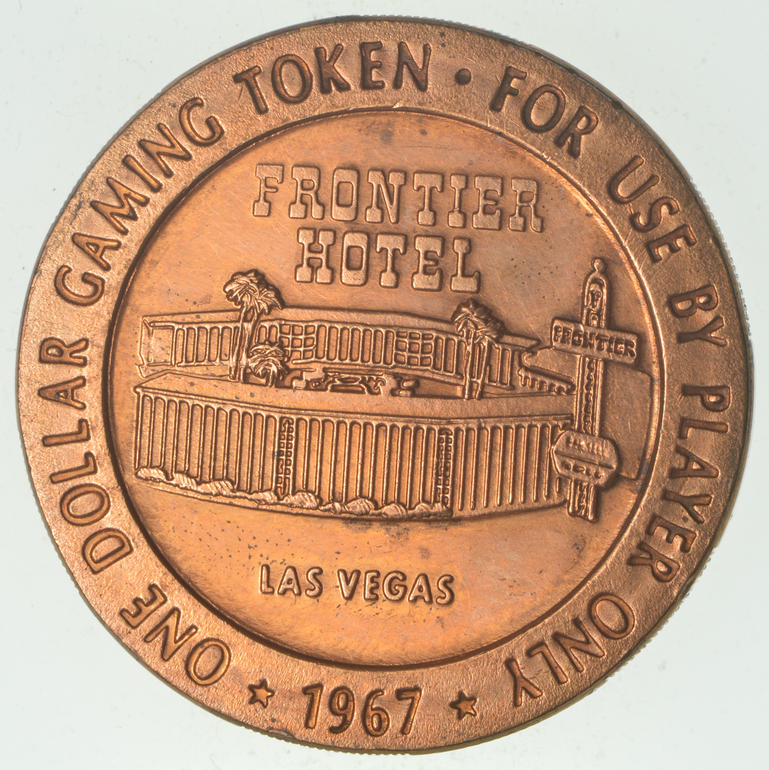 Collectible Frontier Hotel Casino Souvenir Token/Chip | Property Room