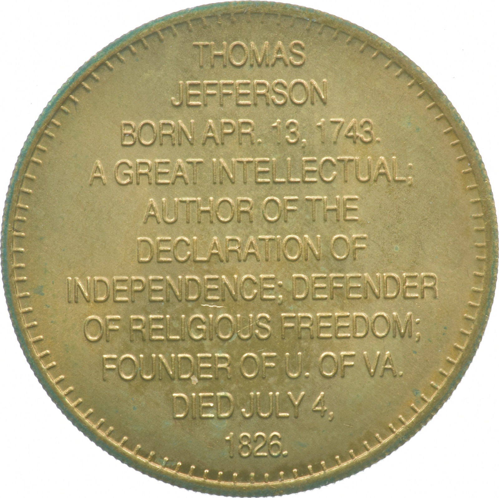 Collectible President Thomas Jefferson | Property Room