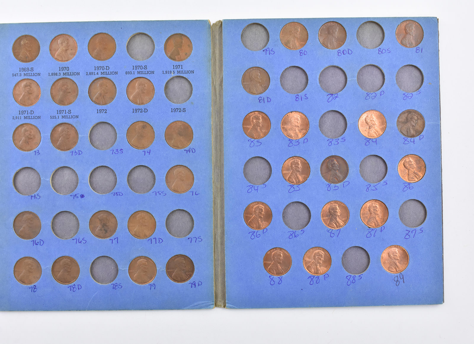 Collection of Memorial Lincoln Cents in Album - Great Starter ...