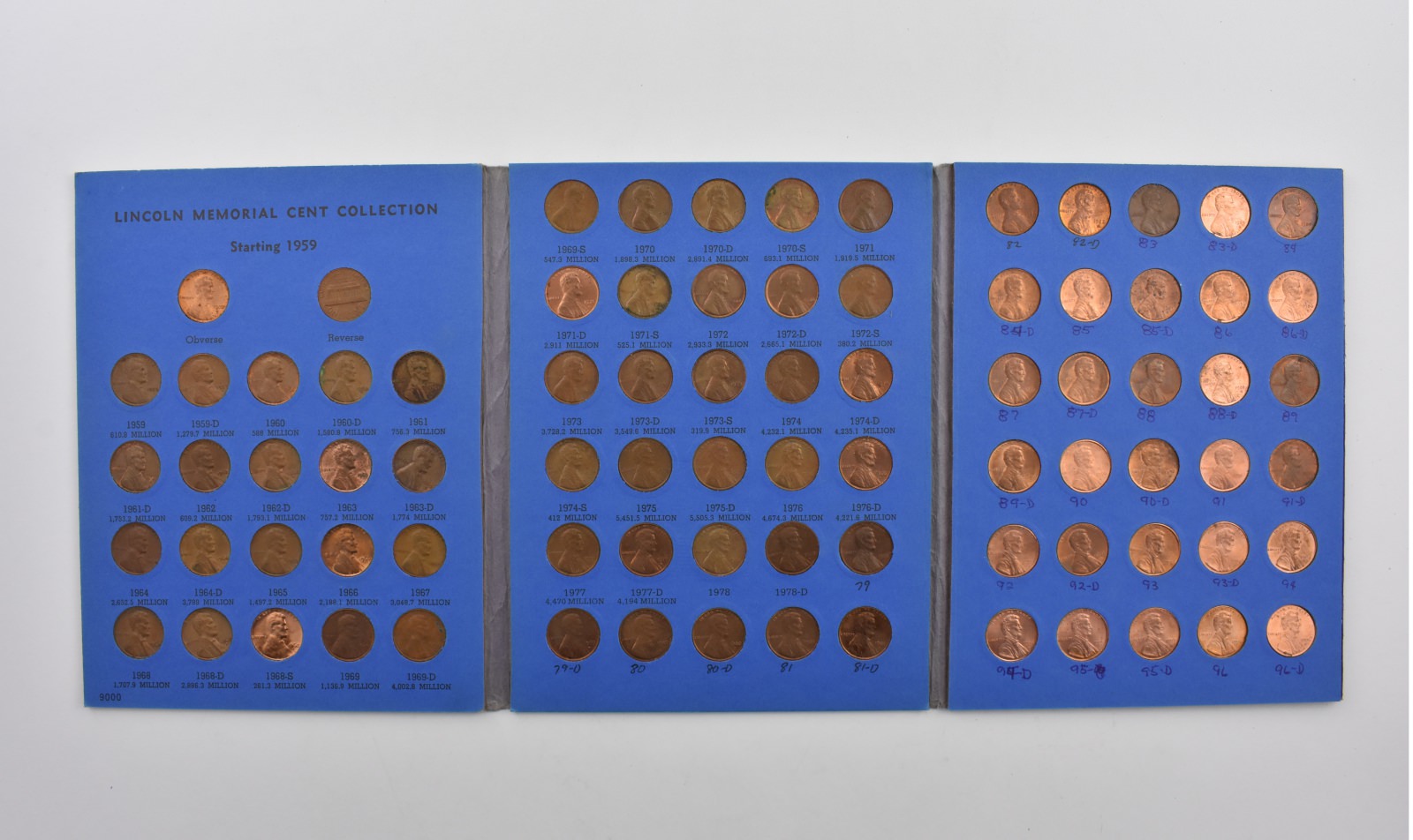 Collection of Memorial Lincoln Cents in Album - Great Starter ...
