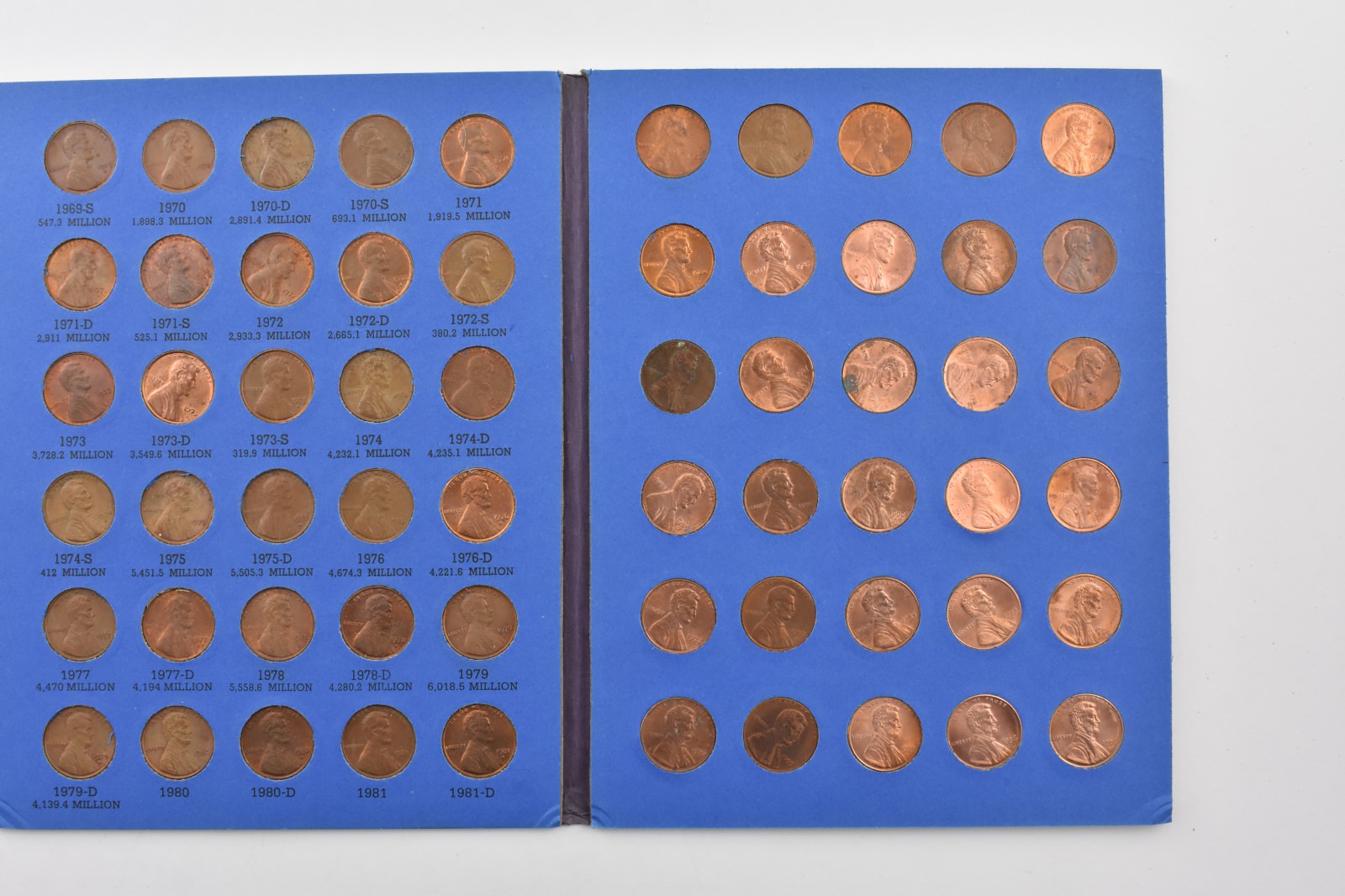 Collection of Memorial Lincoln Cents in Album - Great Starter ...