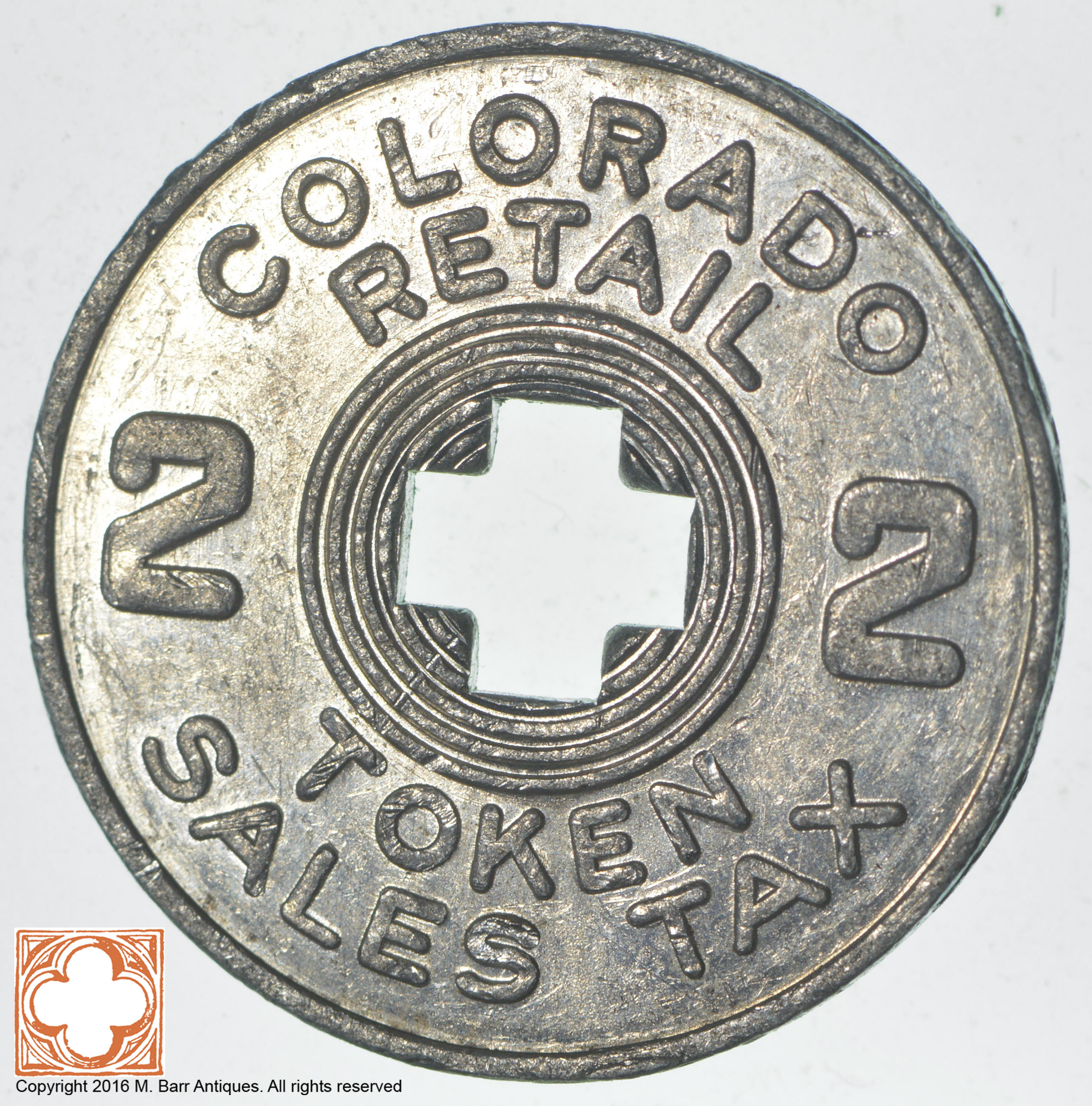 Colorado Sales Tax Retail 2 Token | Property Room