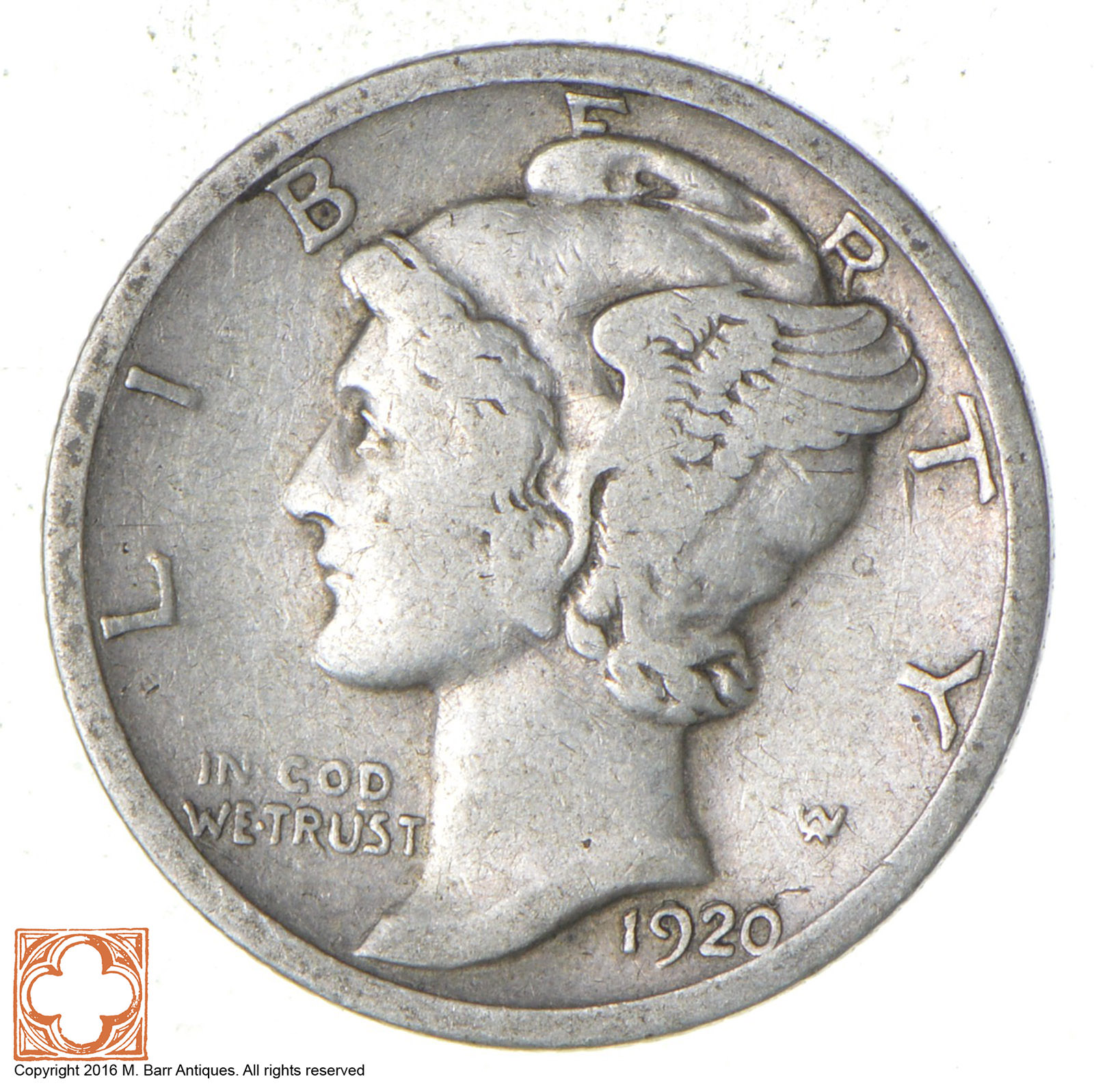 Crisp - 1920 Mercury Dime - Better Condition! | Property Room