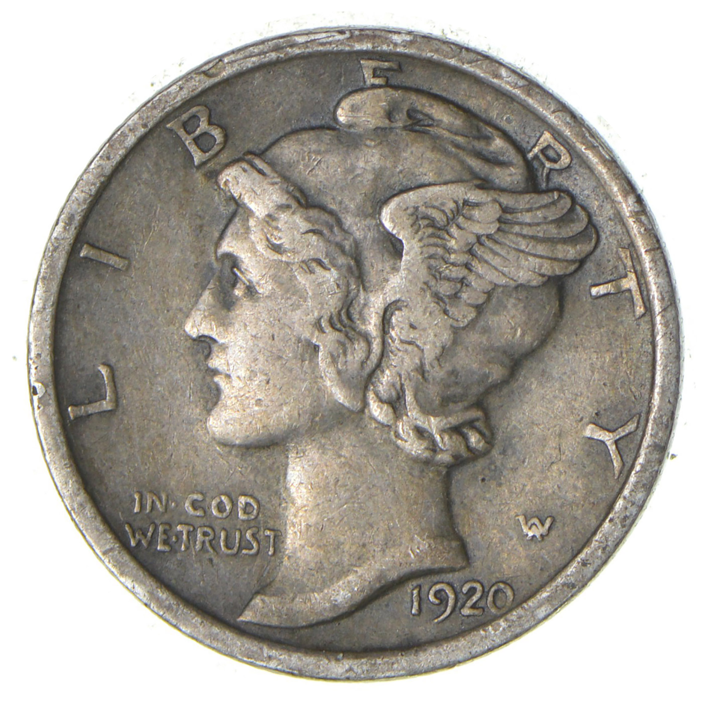 Crisp - 1920 Mercury Dime - Better Condition! | Property Room