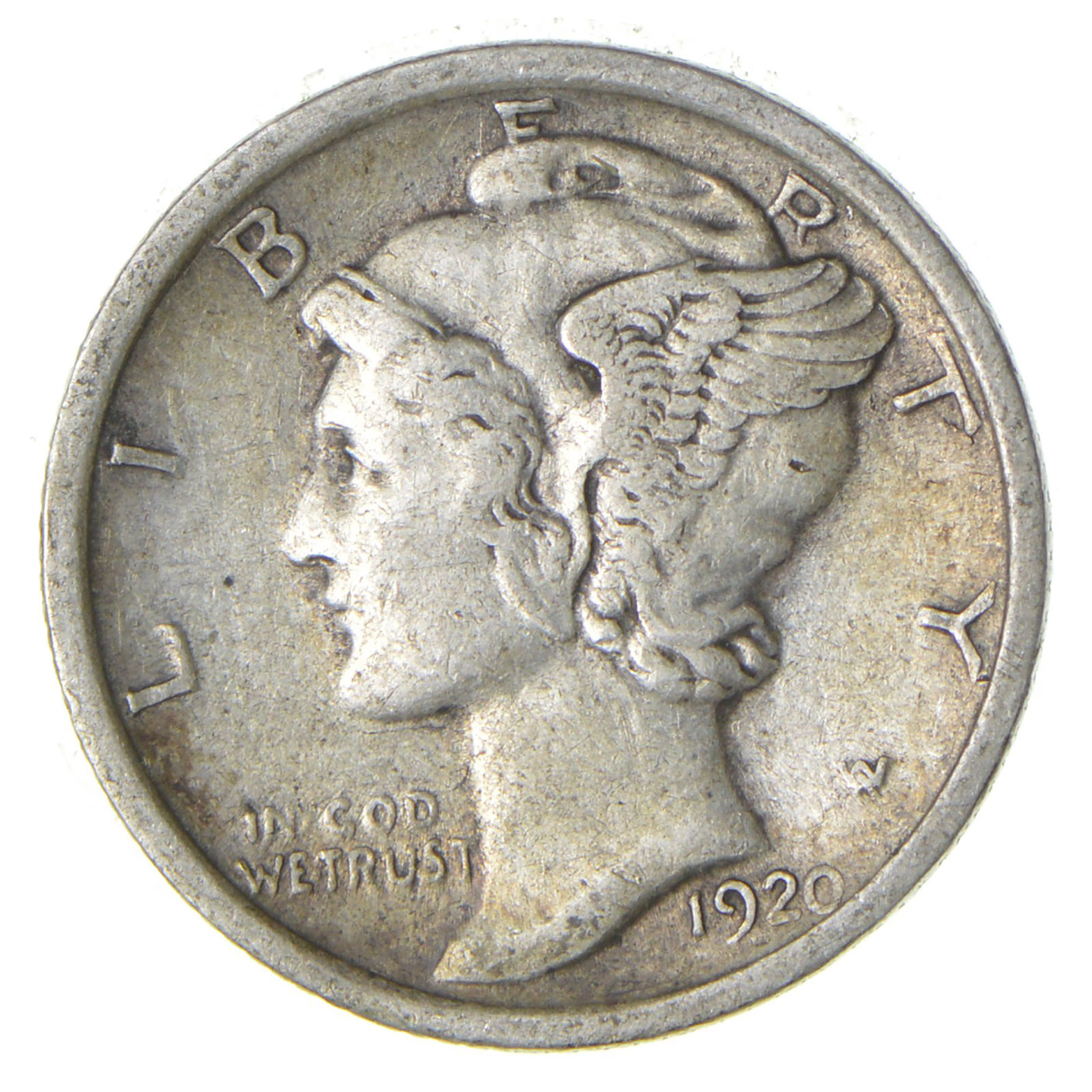 Crisp - 1920 Mercury Dime - Better Condition! | Property Room