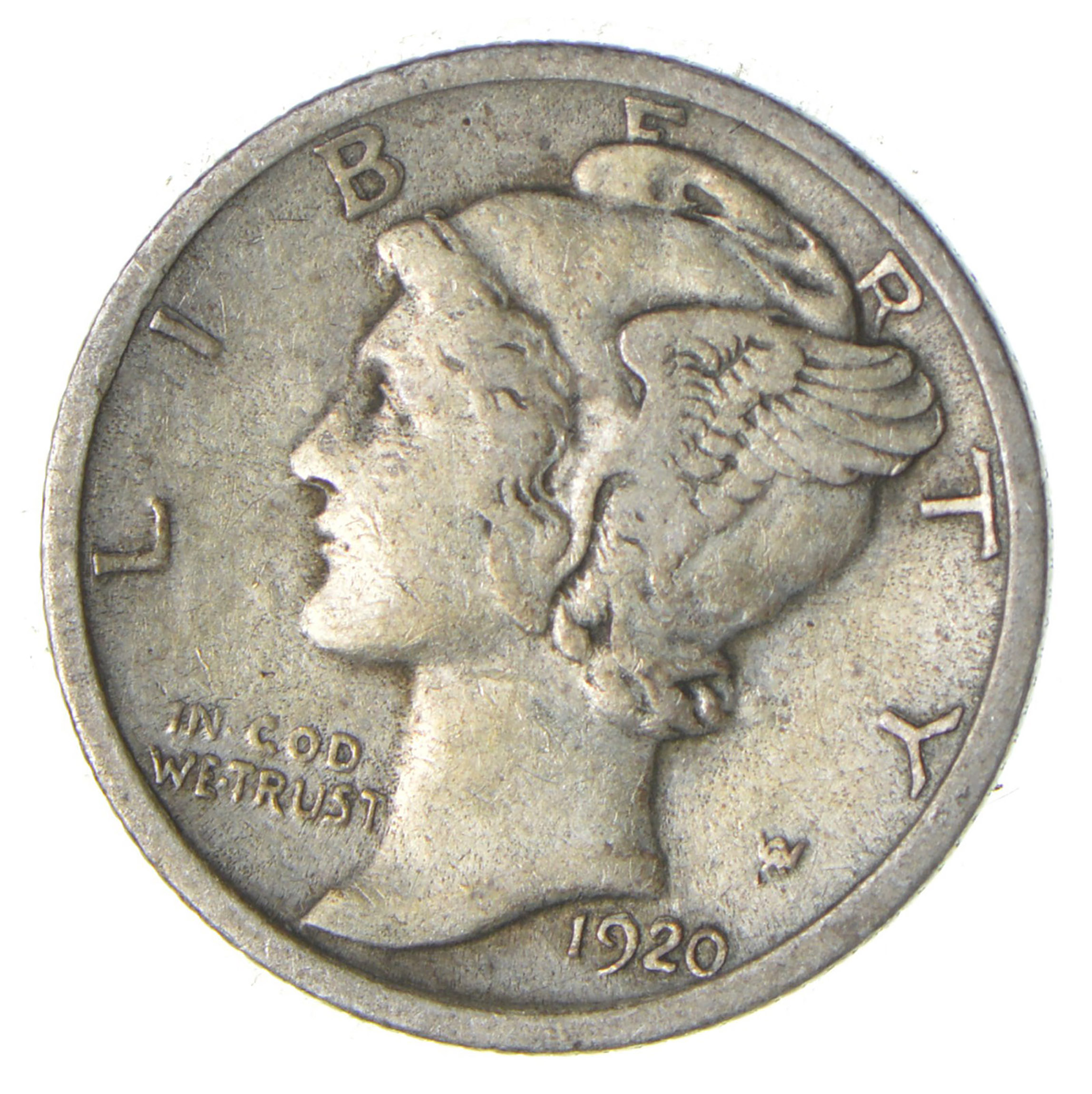 Crisp - 1920 Mercury Dime - Better Condition! | Property Room