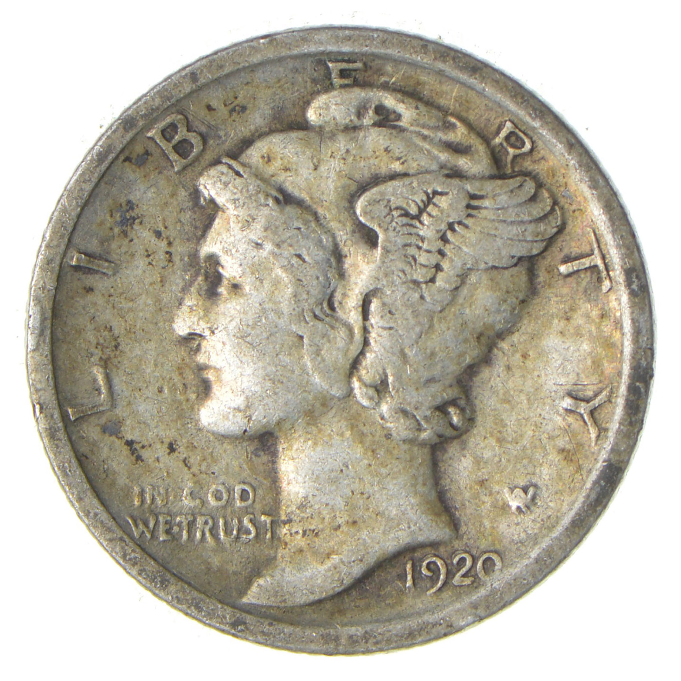 Crisp - 1920 Mercury Dime - Better Condition! | Property Room
