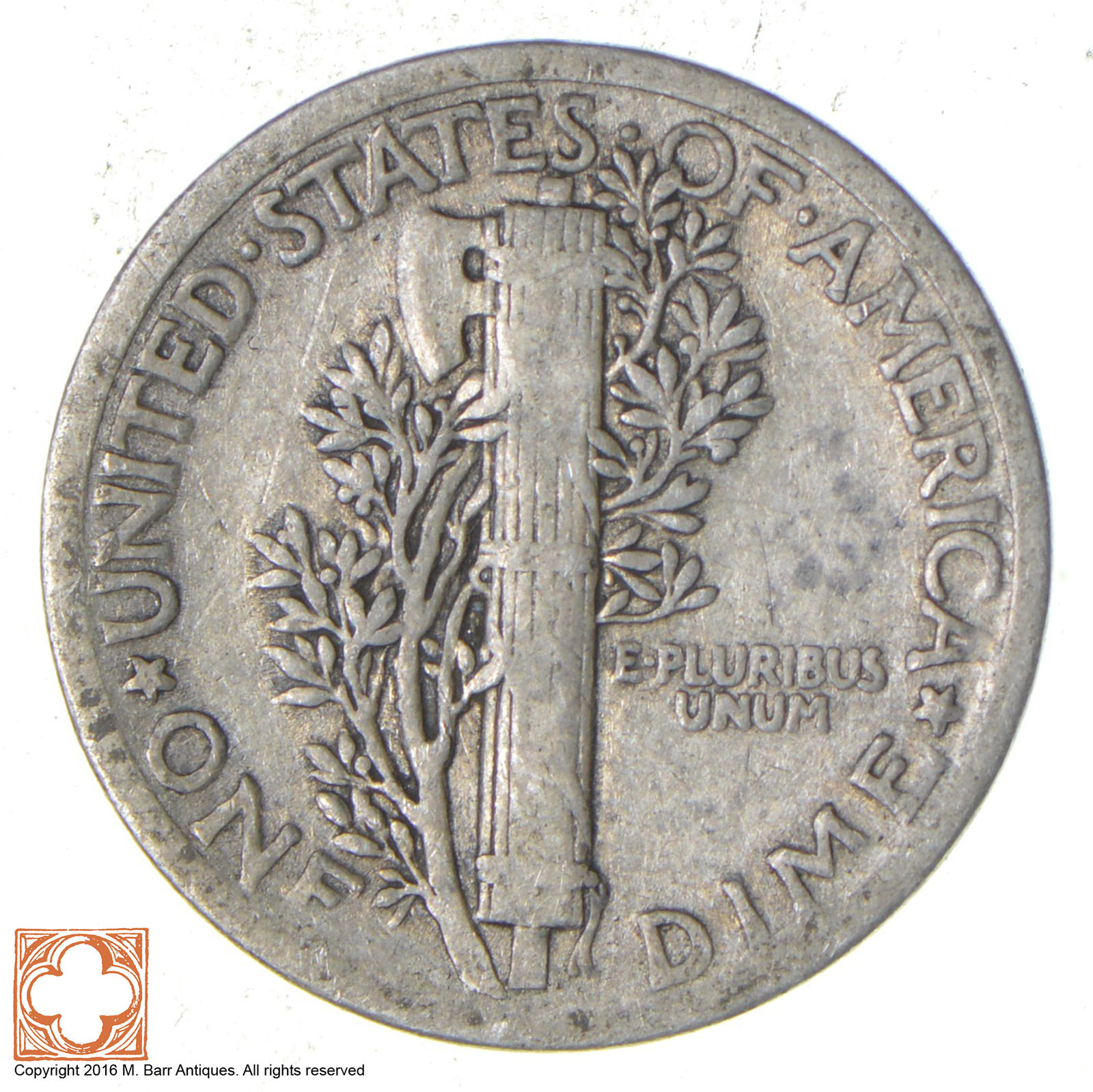 Crisp - 1923 Mercury Dime - Better Condition! | Property Room