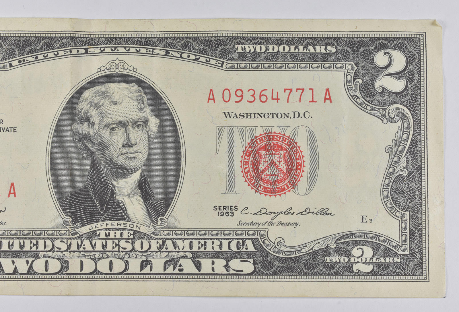 Crisp 1963 Red Seal $2 United States Note - Better Grade | Property Room