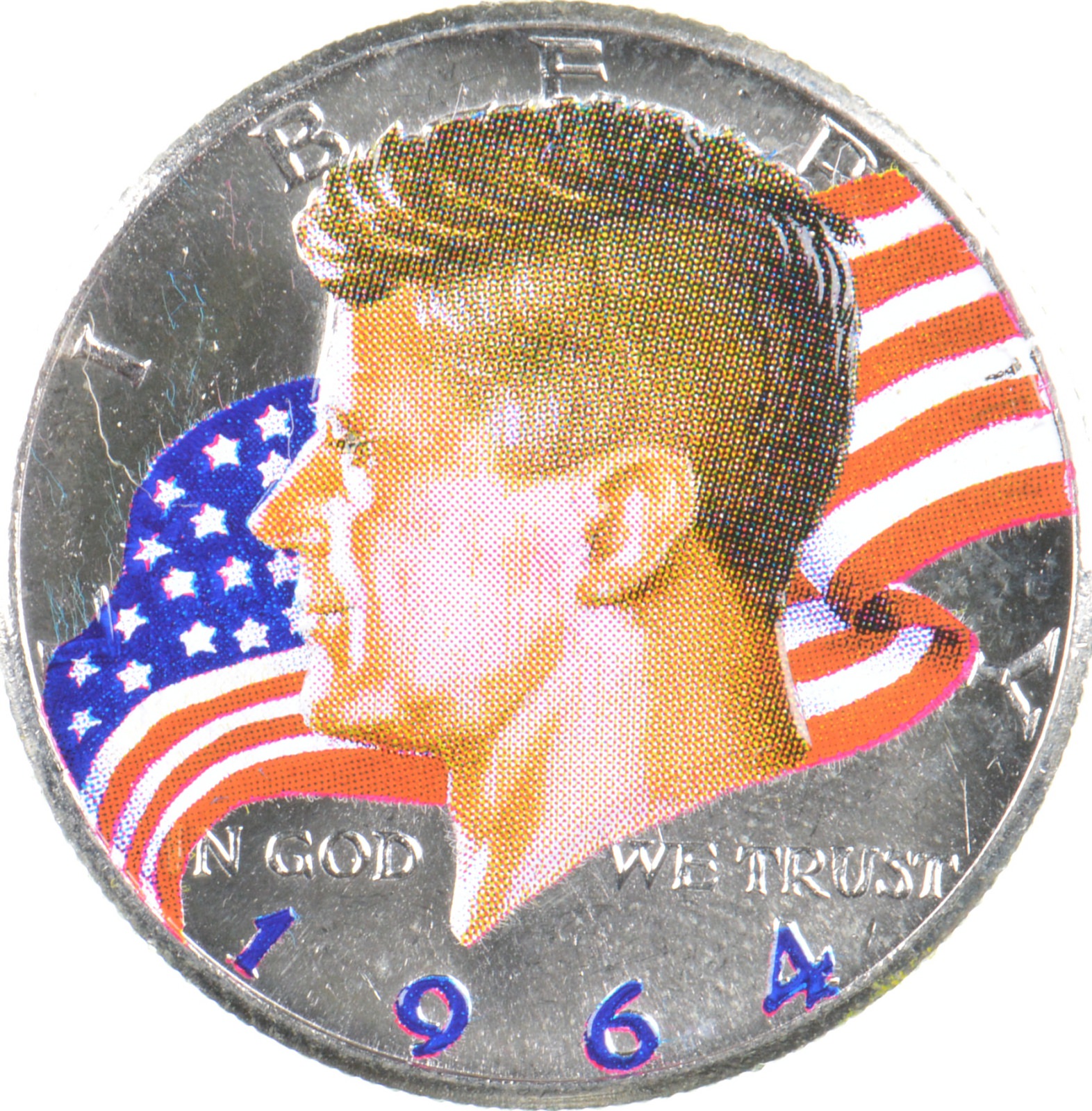 Custom - COLORIZED - 1964 Kennedy Half Dollar - High Collectible ...