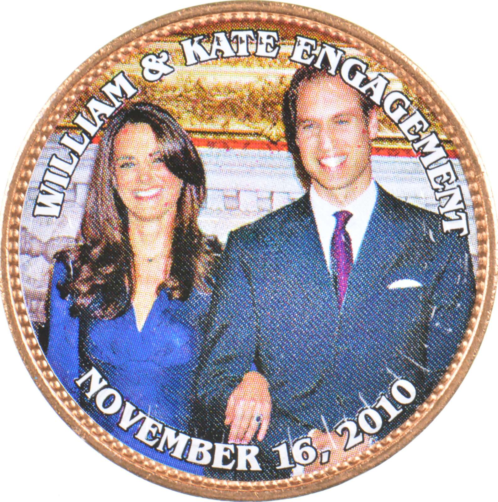 Custom - COLORIZED - 1967 United Kingdom 1 Penny - William & Kate ...