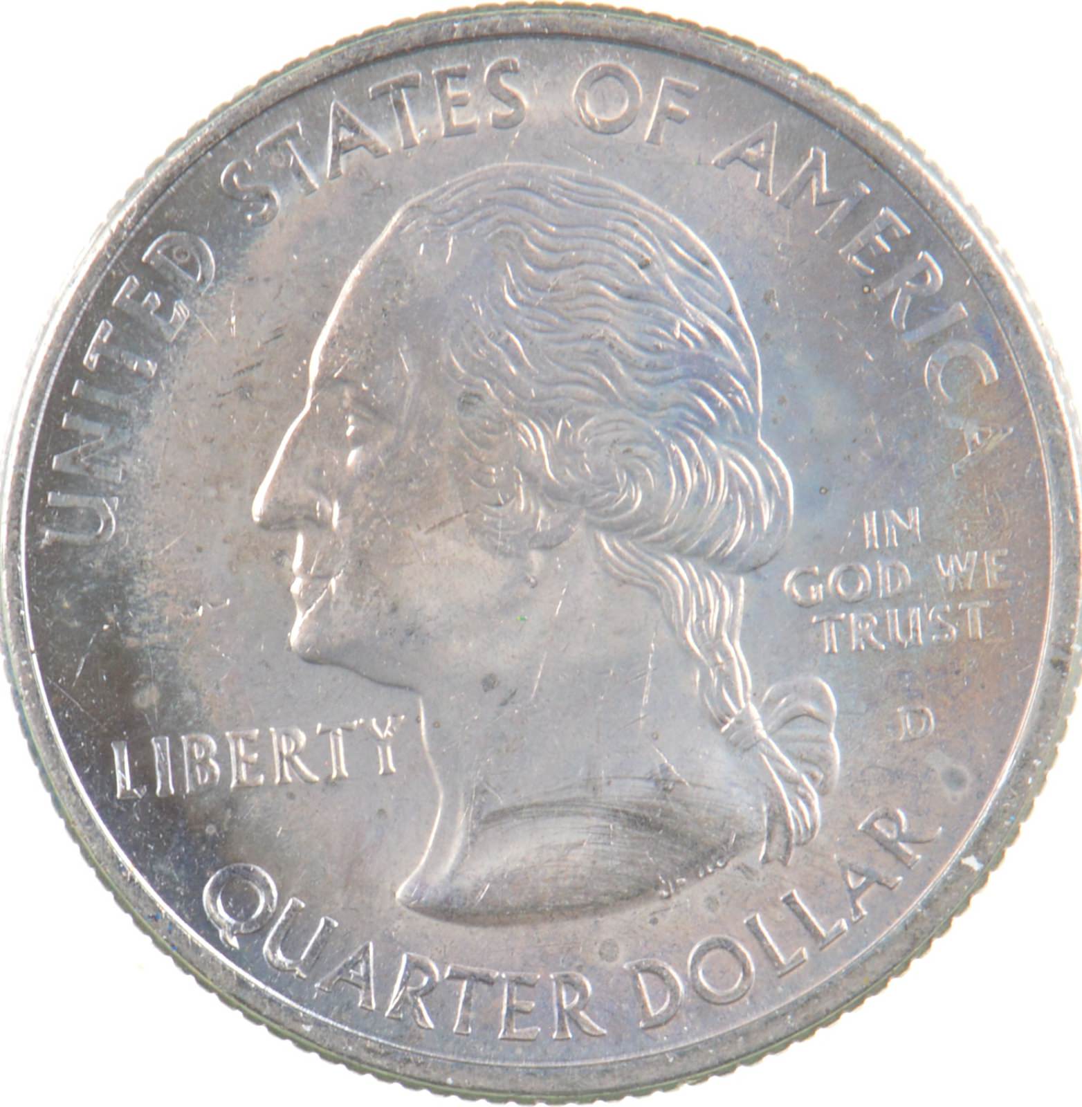 Custom - COLORIZED - 1999-D Georgia State Quarter - High Collectible ...