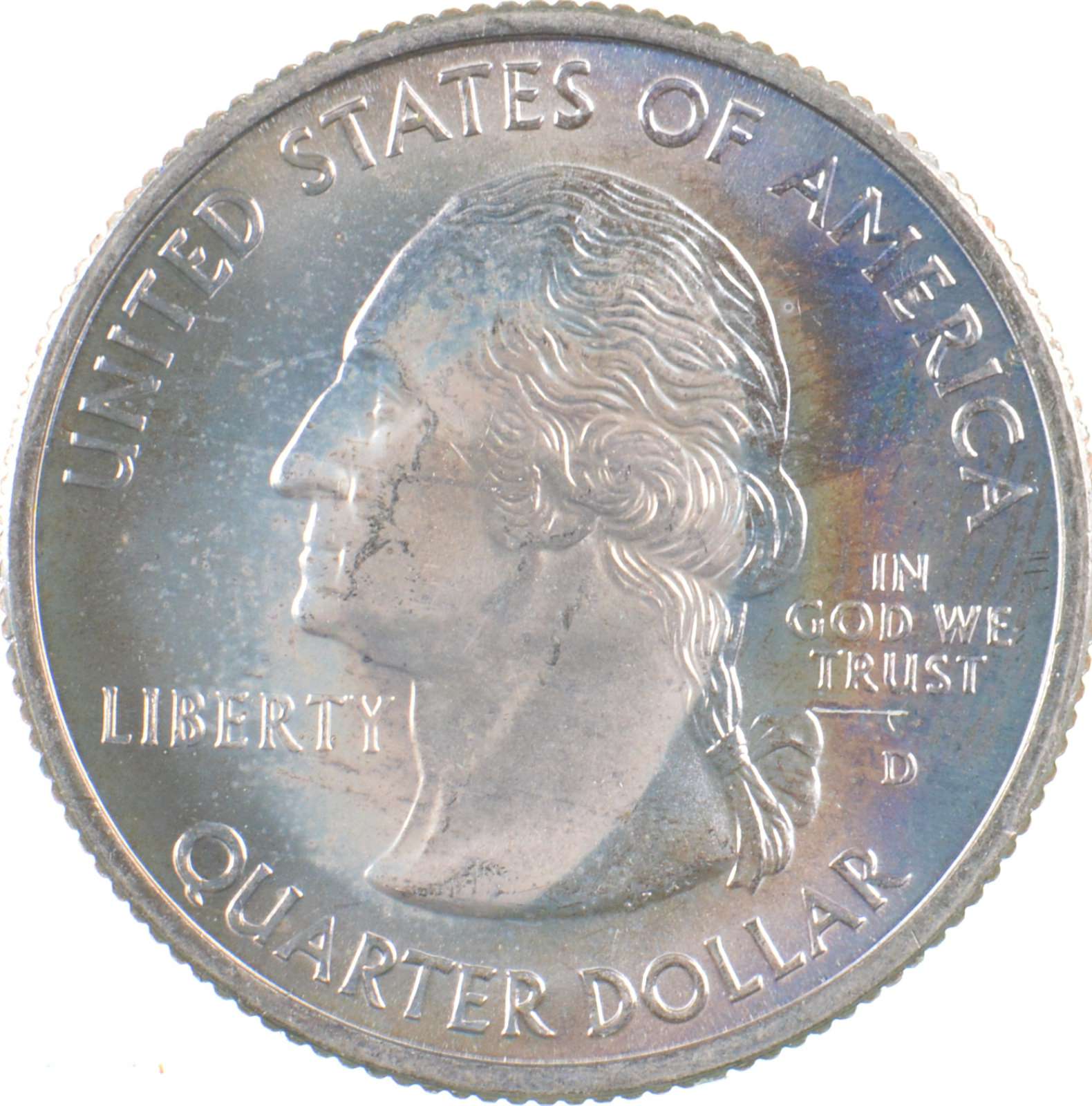 Custom - COLORIZED - 1999-D Georgia State Quarter - High Collectible ...