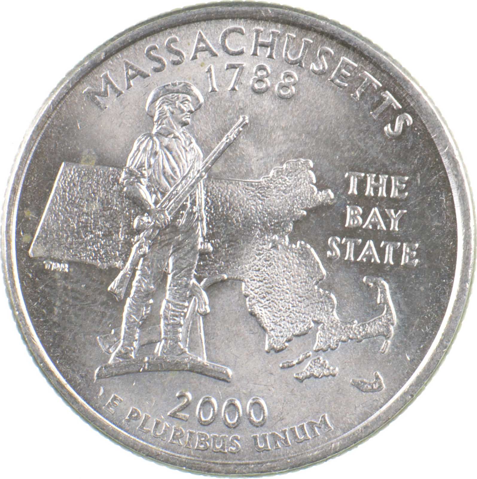 Custom - COLORIZED - 2000 Massachusetts State Quarter - John Quincy ...