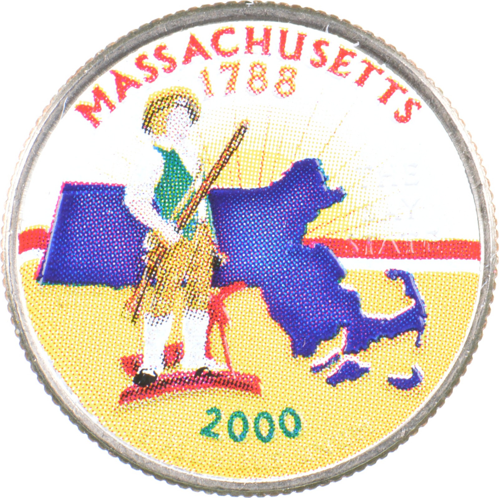 Custom - COLORIZED - 2000-P Maryland State Quarter - High Collectible ...