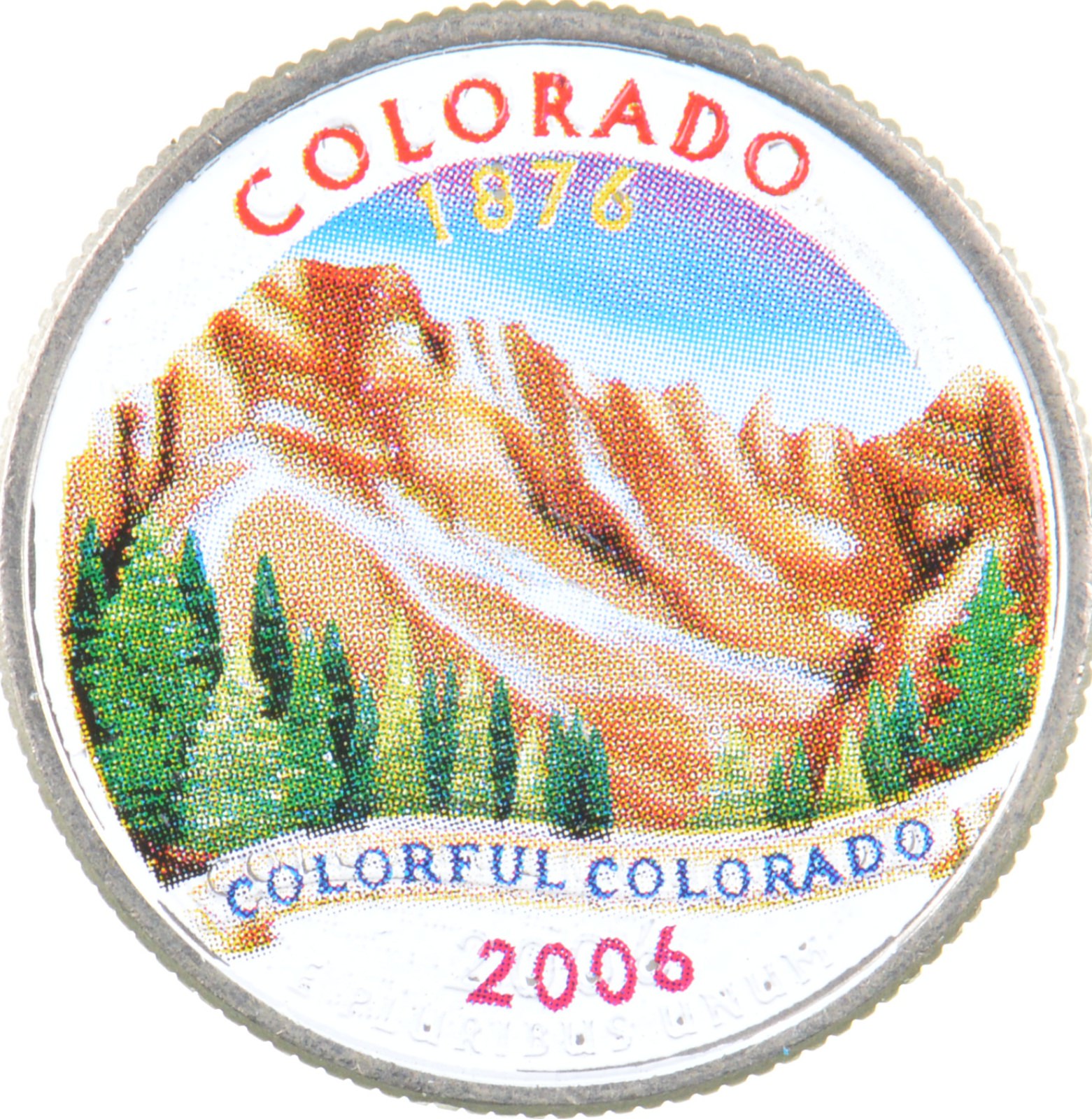 Custom - COLORIZED - 2006-D Colorado State Quarter - High Collectible ...