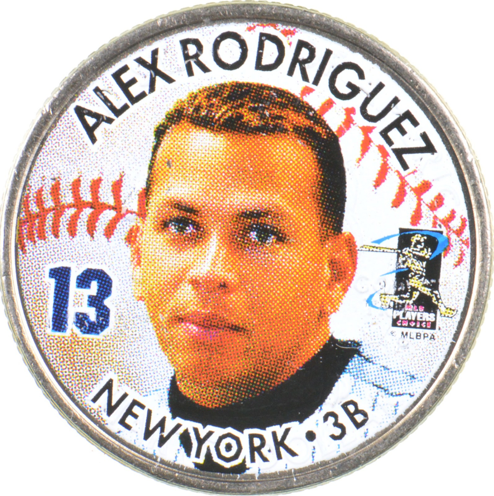 Custom - COLORIZED - New York Yankees Jeter - Rodriquez Quarter - High ...