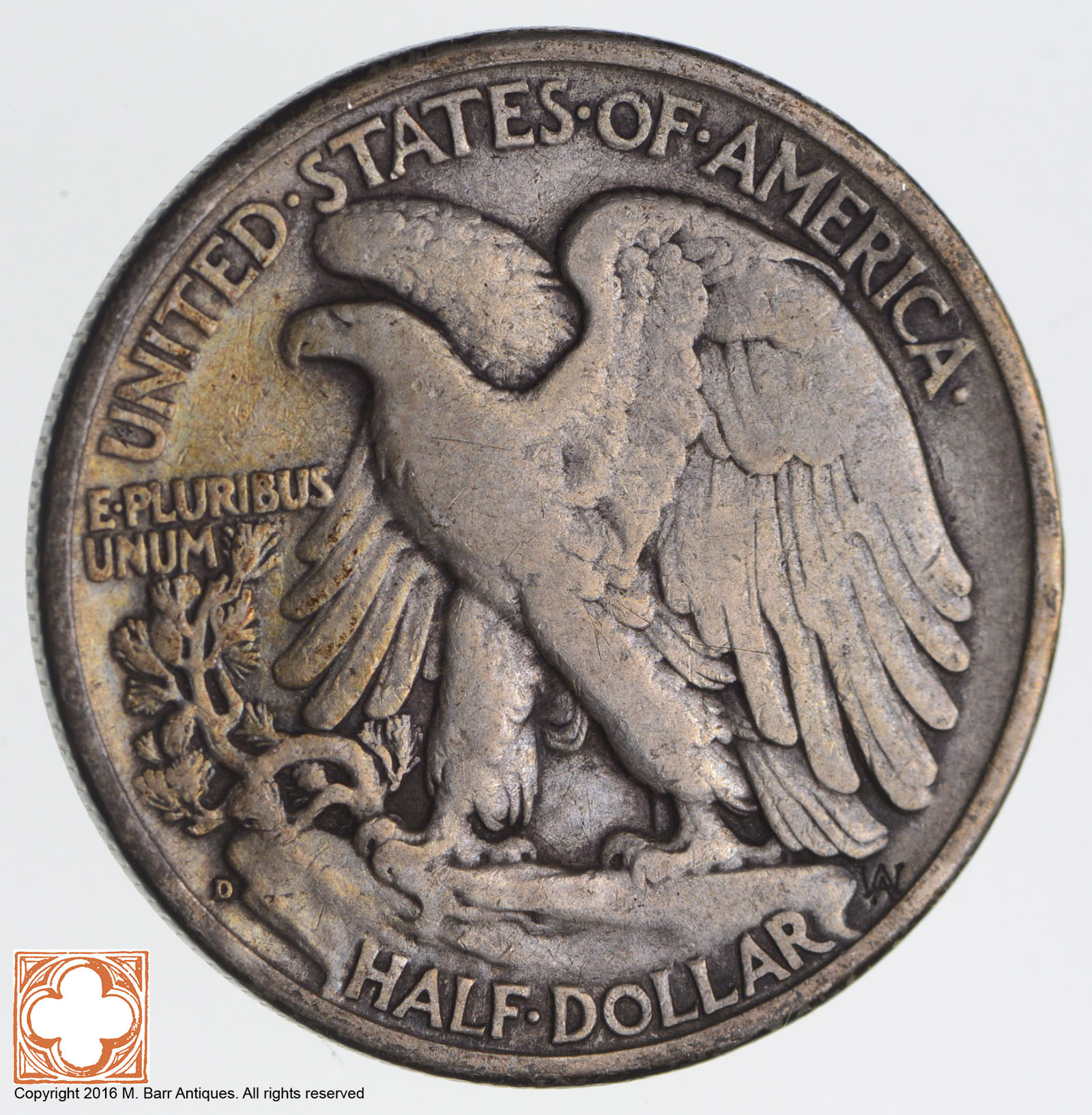 Difficult 50c 1936 D Walking Liberty Half Dollar Tough Mint Mark Difficult 50c 1936 D Walking Liberty Half Dollar Tough Mint Mark