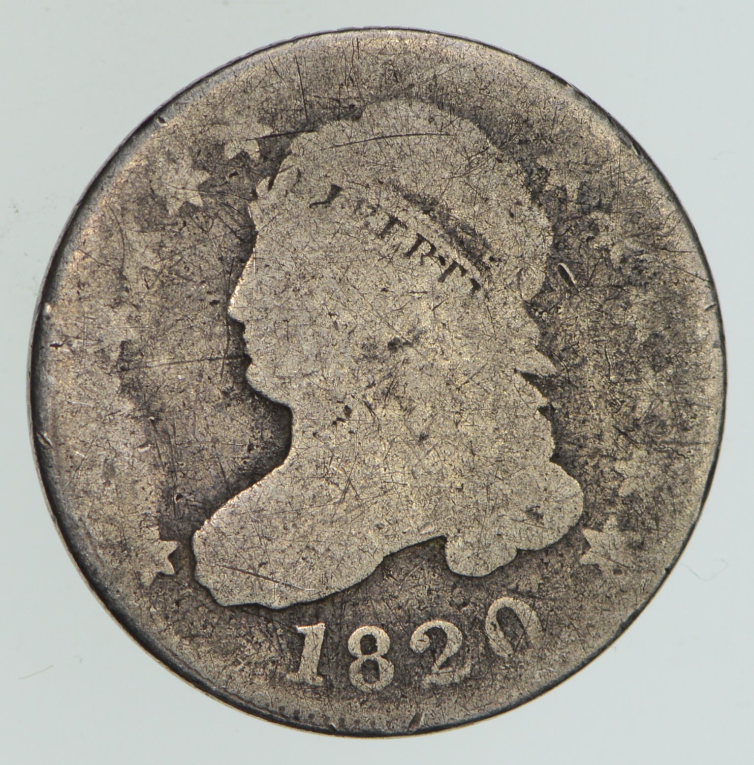 EARLY - 1820 - Capped Bust Dime - Eagle Reverse - TOUGH - US Type Coin ...