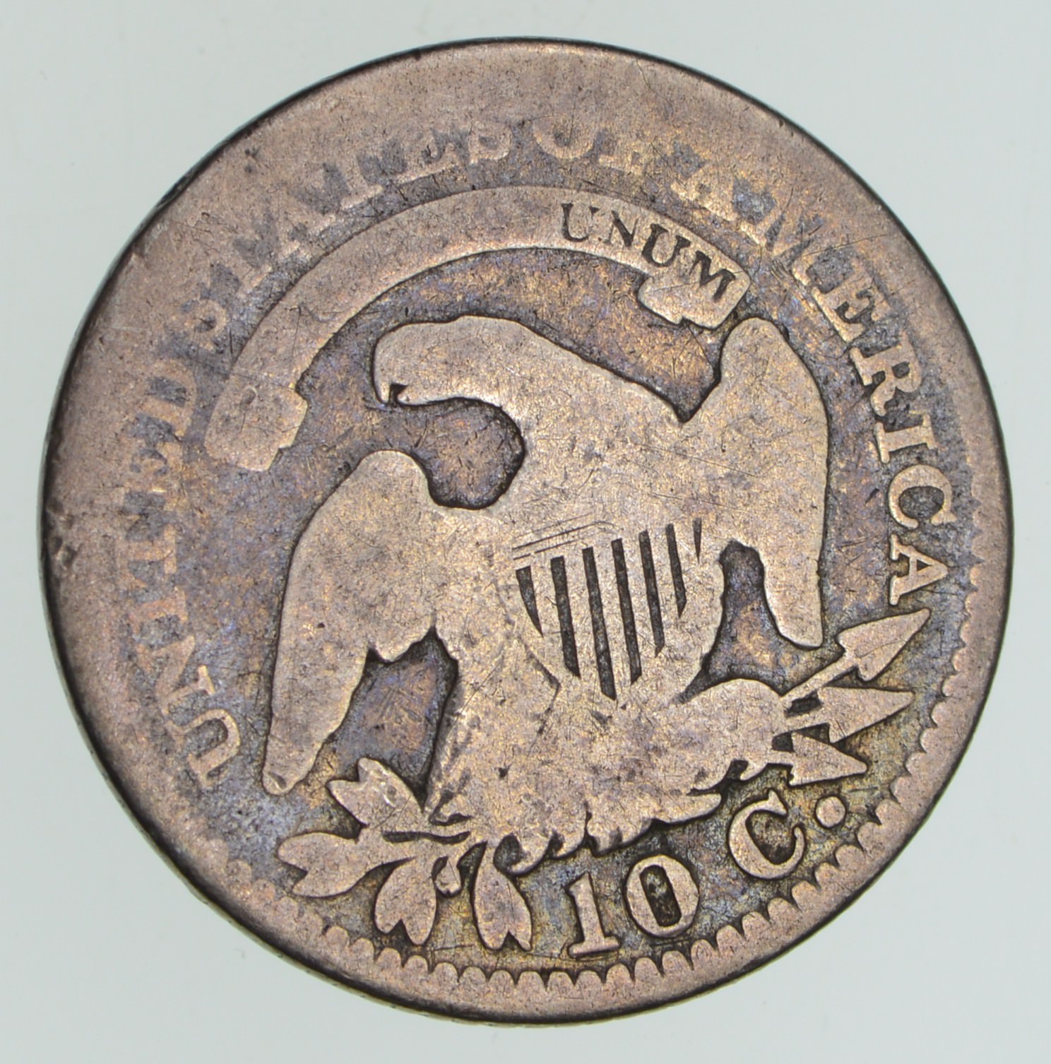 EARLY - 1821 - Capped Bust Dime - Eagle Reverse - TOUGH - US Type Coin ...