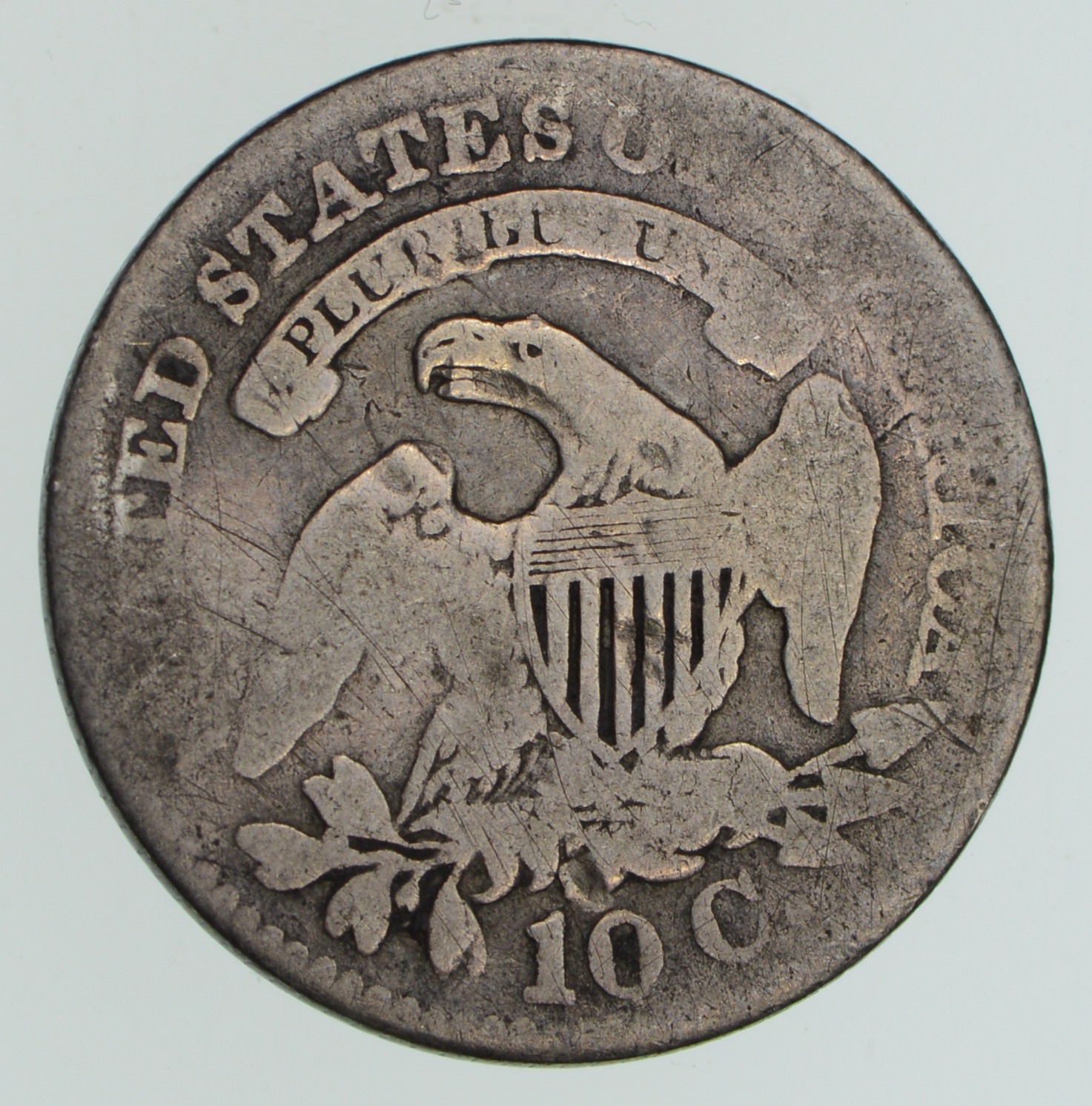 EARLY - 1827 - Capped Bust Dime - Eagle Reverse - TOUGH - US Type Coin ...