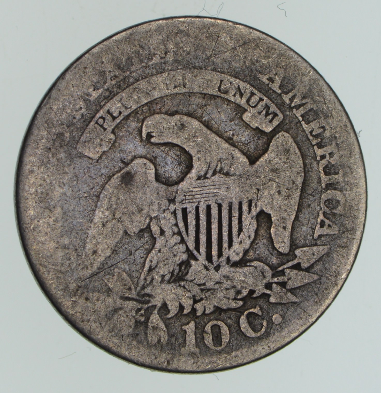 EARLY - 1827 - Capped Bust Dime - Eagle Reverse - TOUGH - US Type Coin ...