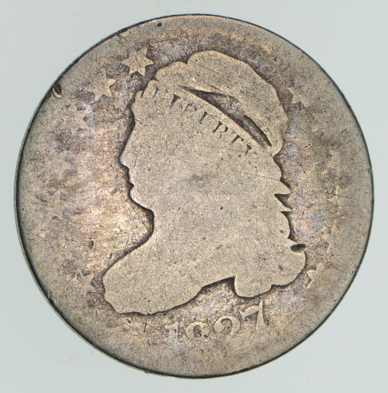 EARLY - 1827 - Capped Bust Dime - Eagle Reverse - TOUGH - US Type Coin ...