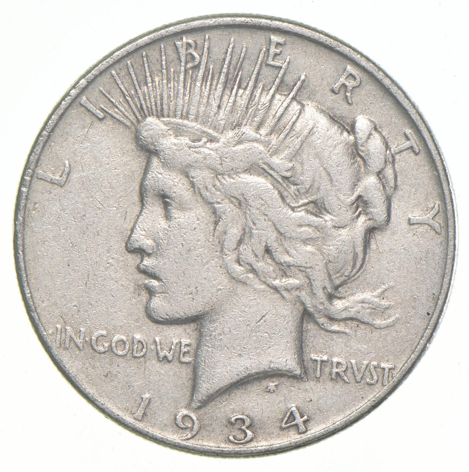 Early - 1934 Peace Silver Dollar - 90% US Coin | Property Room