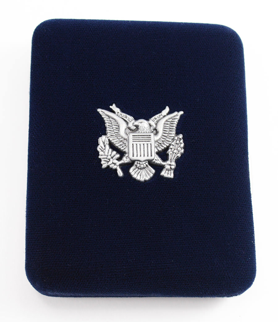 Empty Blue Velvet Silver Eagle Display Box - Official US Mint Issued ...