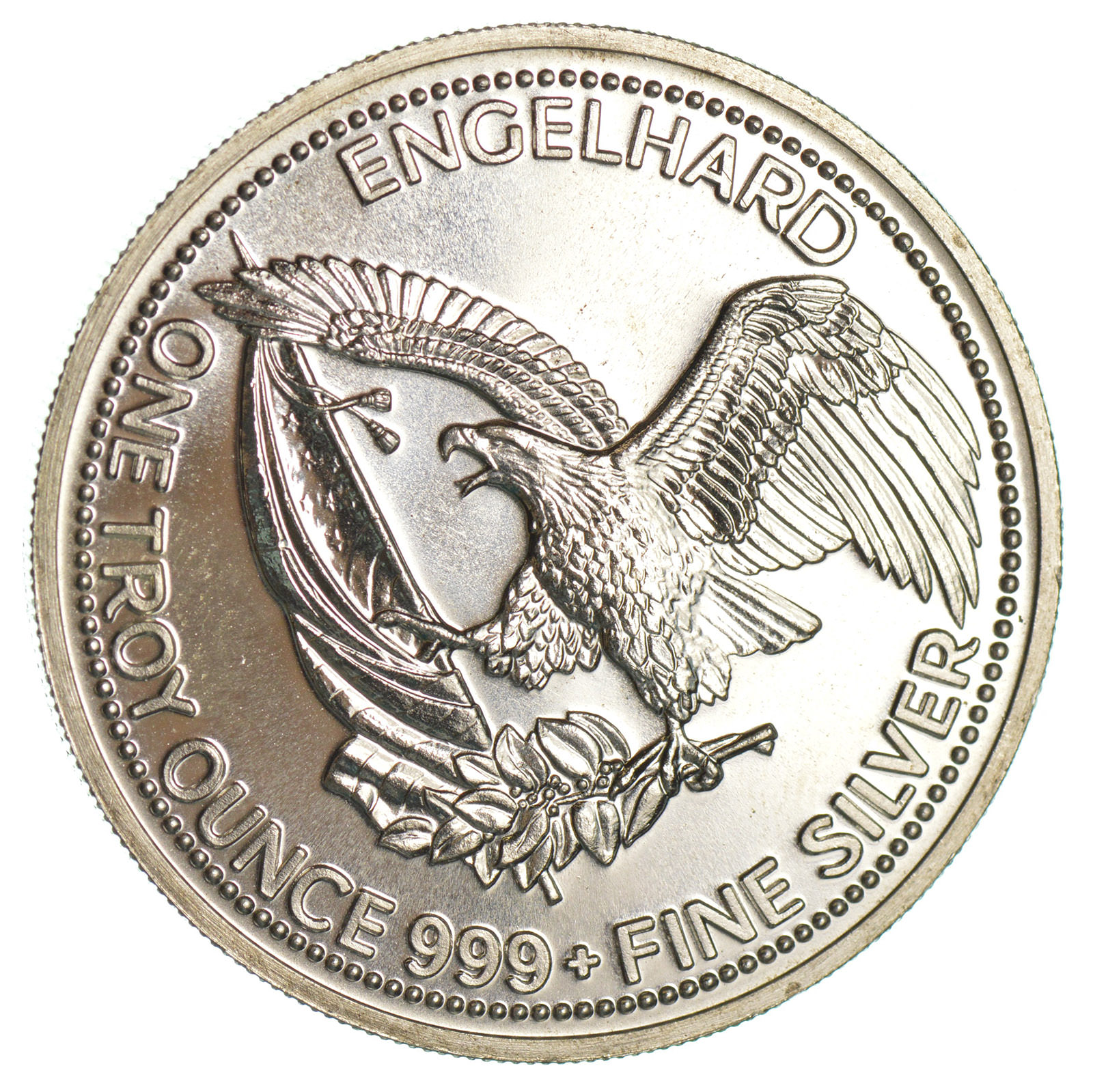 ENGELHARD - 1985 Prospector 1 Oz. Silver Round - .999 Silver - One Troy ...