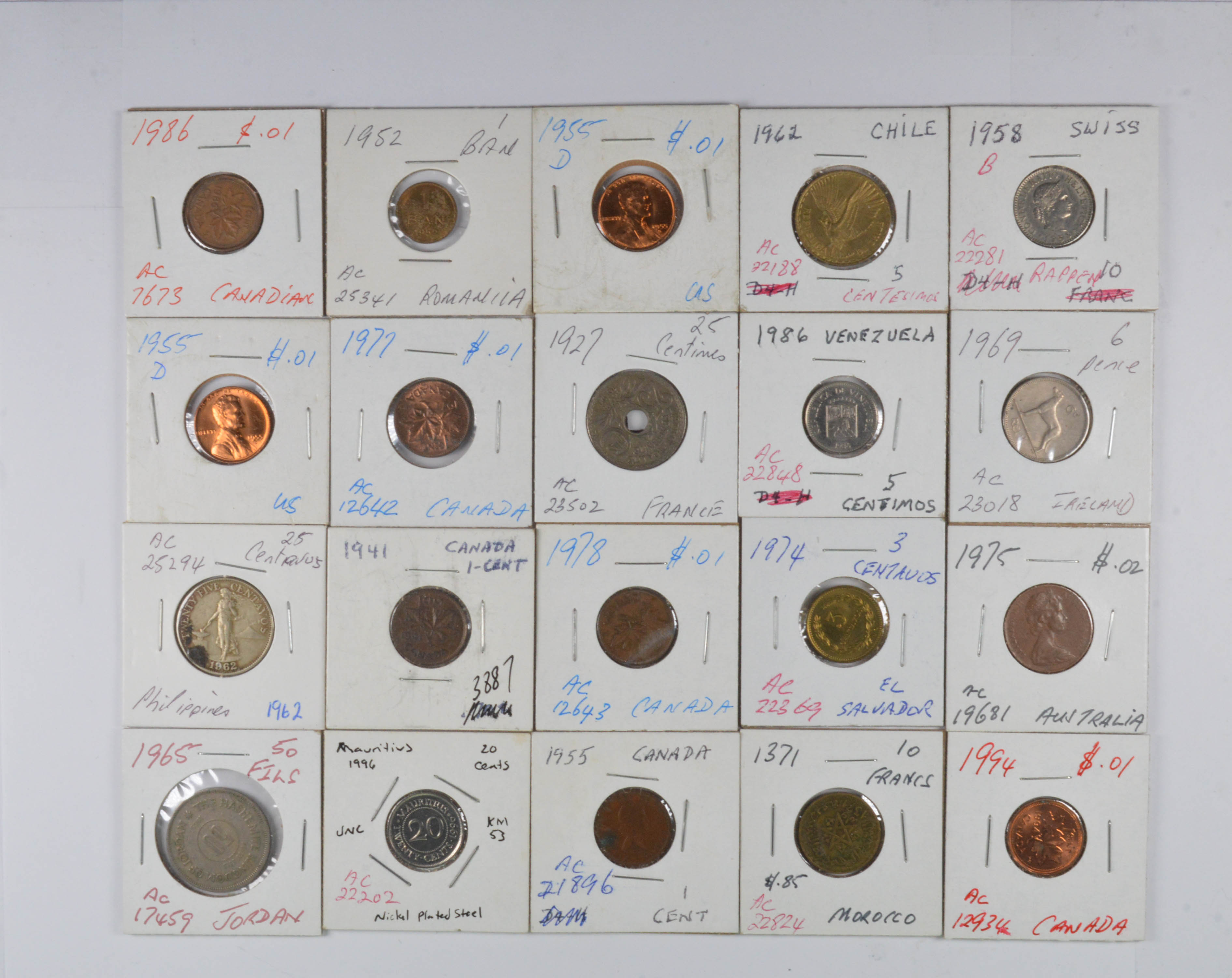 Entire Collection of 2x2 WORLD Coin Lot - You get it ALL - Fantastic ...